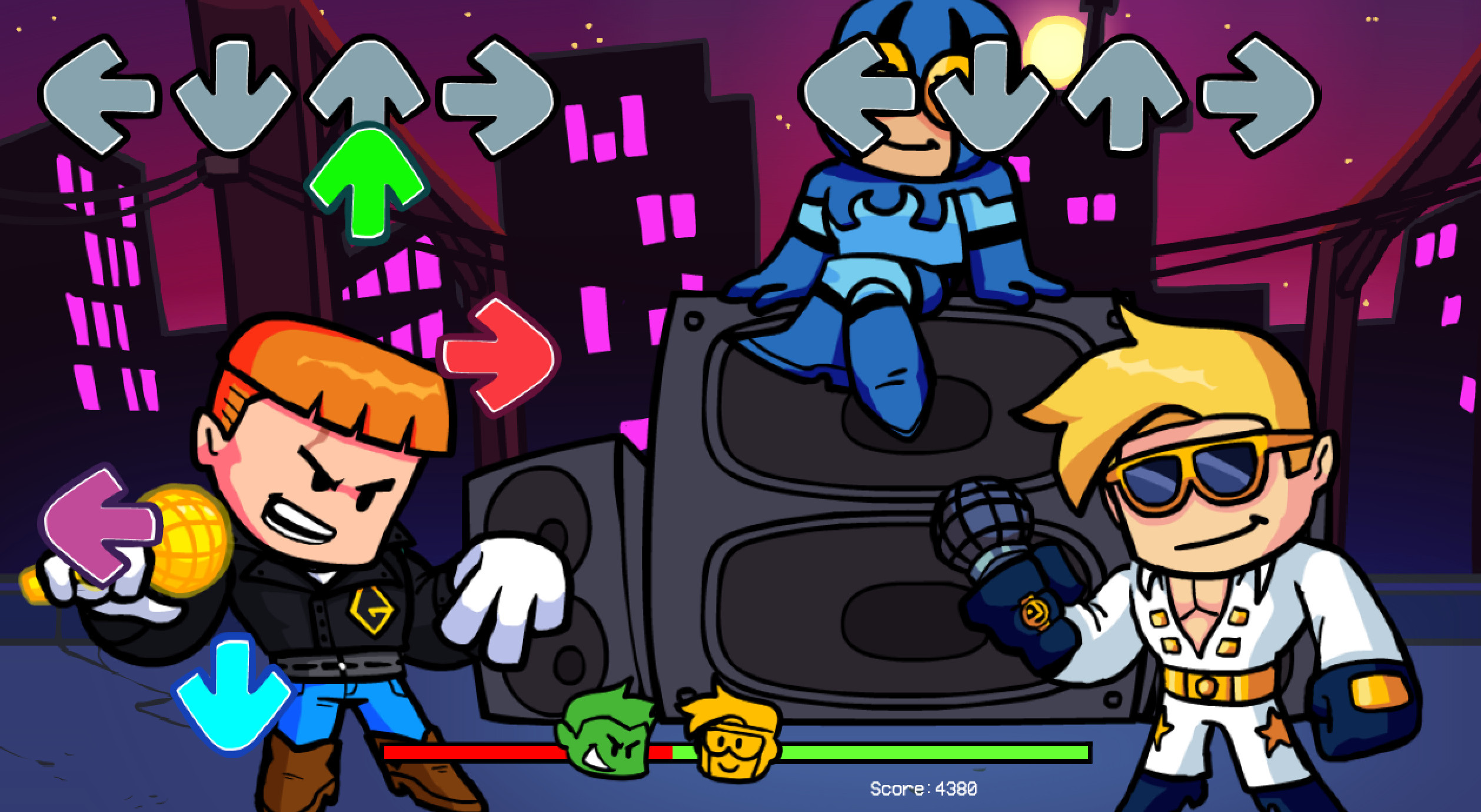 FNF BLUE + GOLD (DC comics skin pack) Mod for Friday Night Funkin ...