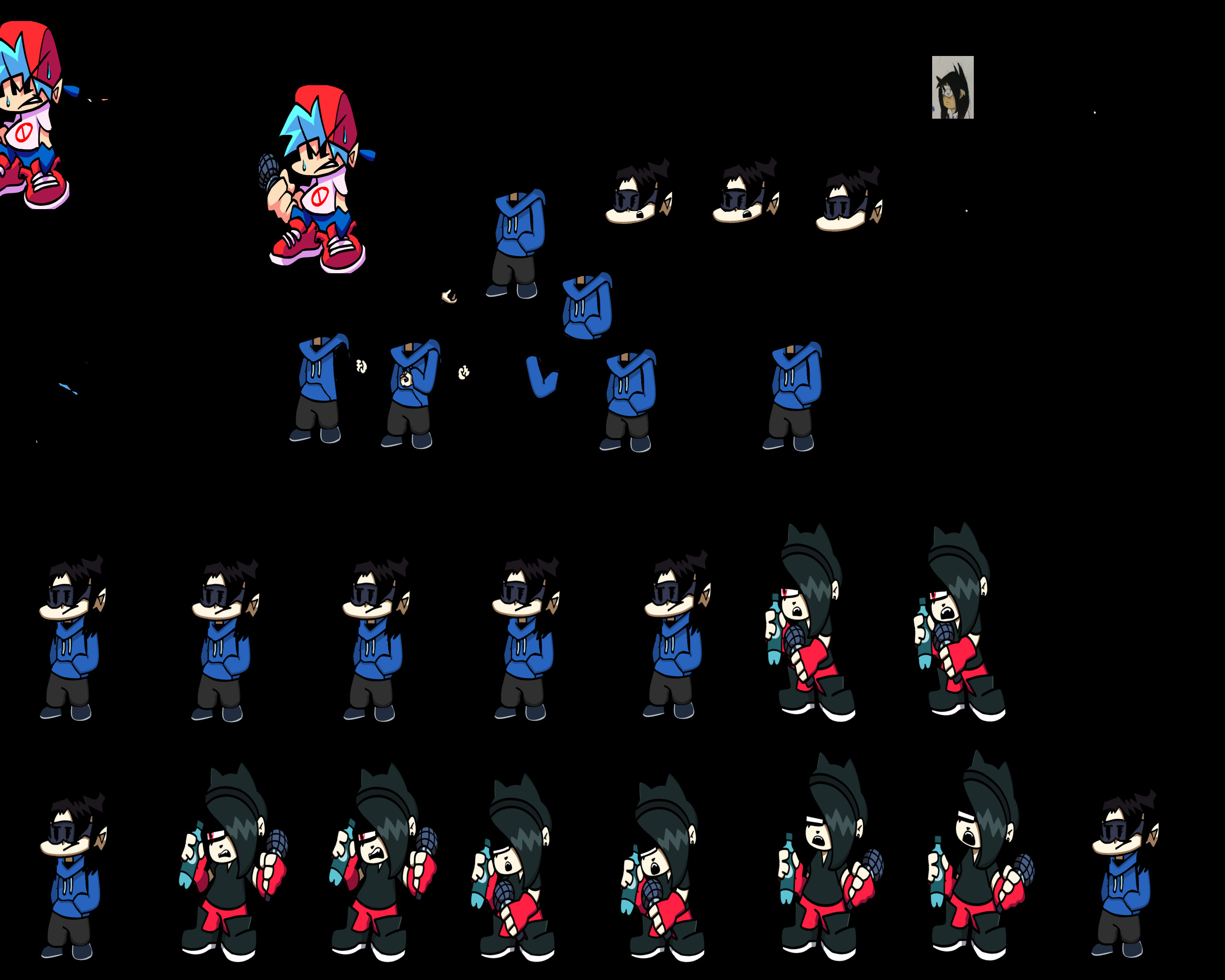 Me as a girl over mini-atsuover [Friday Night Funkin'] [Mods]