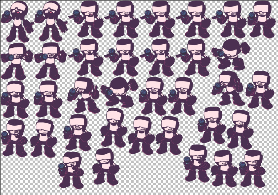 Tankman with BG tankmen color scheme [Friday Night Funkin'] [Mods]