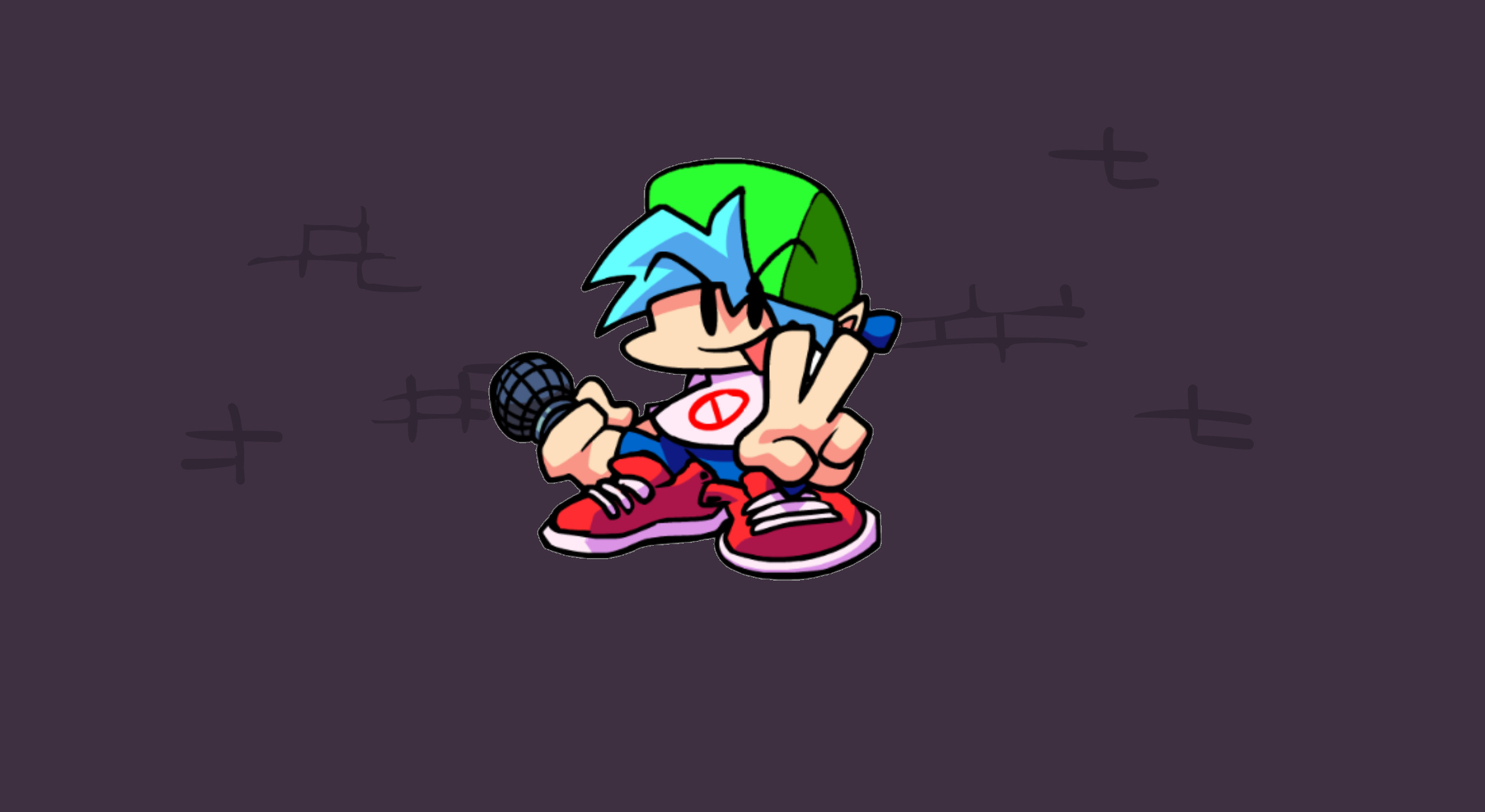 Boyfriend with green hat Mod for Friday Night Funkin' | FNF Mods