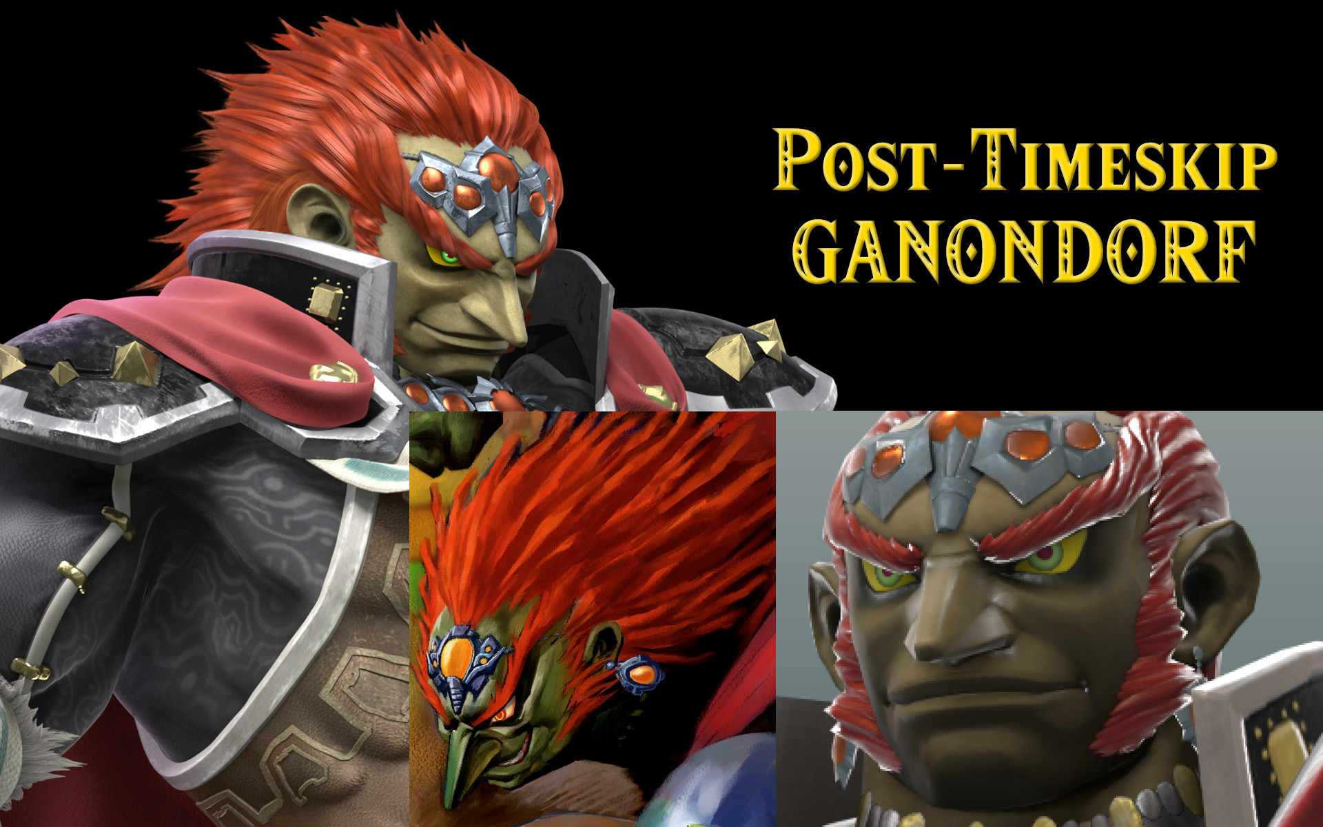 Post-Timeskip Ganondorf (Hair & Eyes) Mod for Super Smash Bros ...