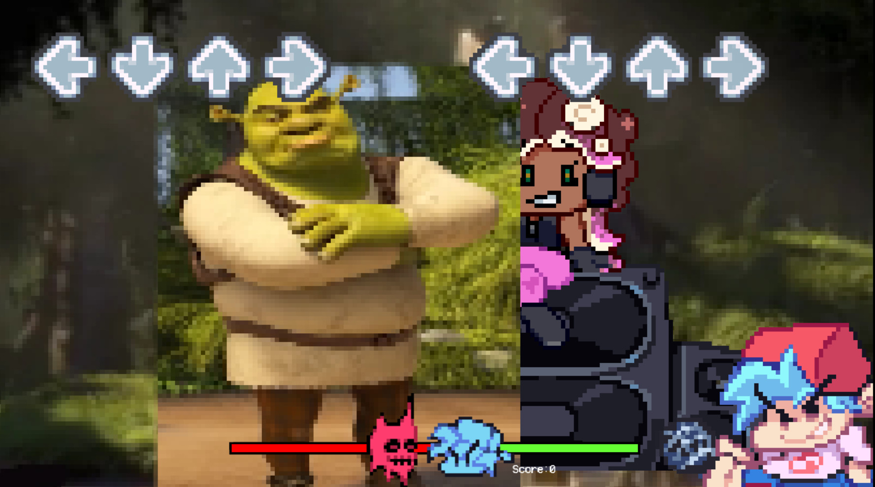 shrek freestyle rap over thorns Mod for Friday Night Funkin' | FNF Mods