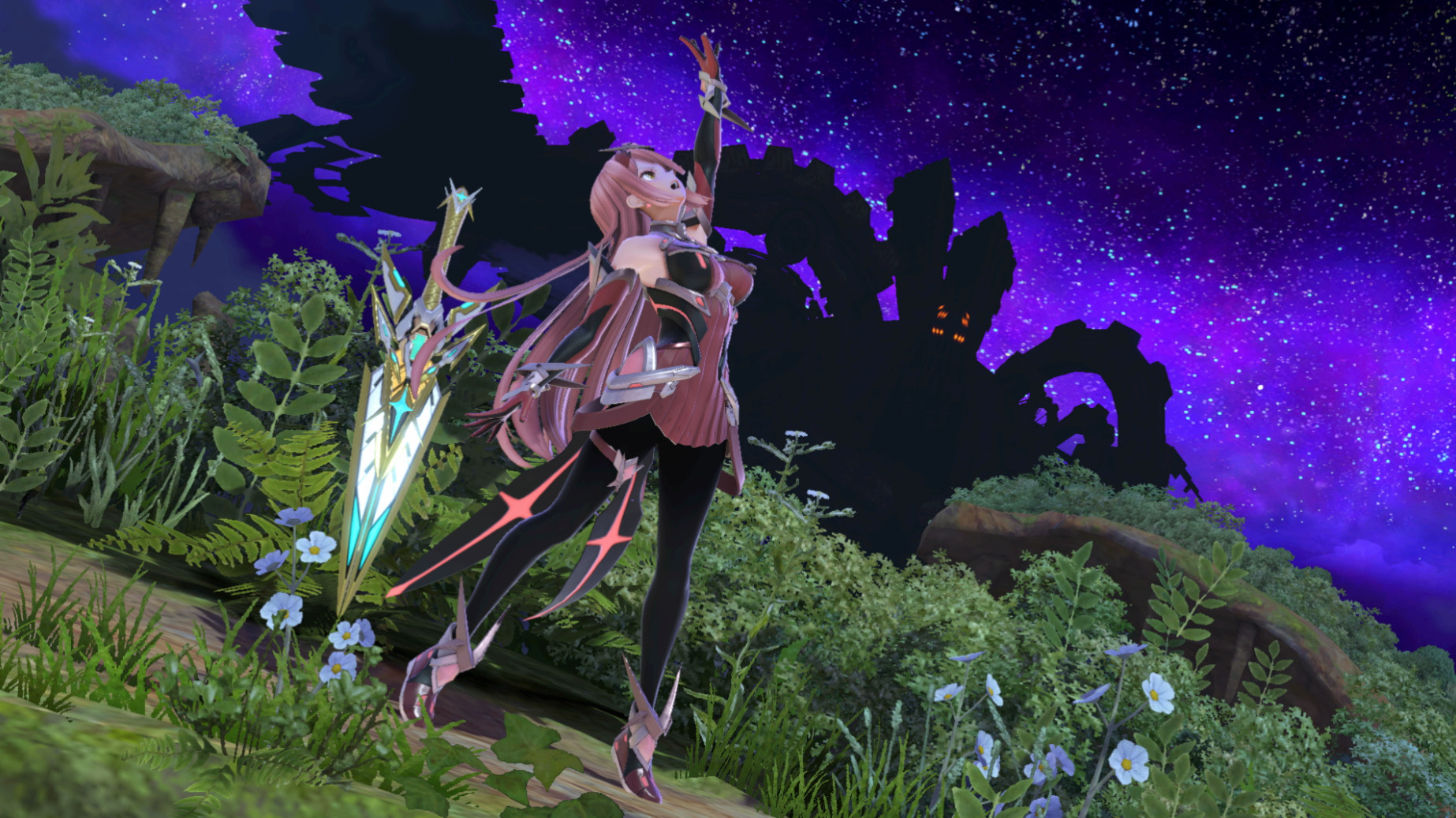 Washed Gold and Scarlet Pyra & Mythra [Super Smash Bros. Ultimate] [Mods]