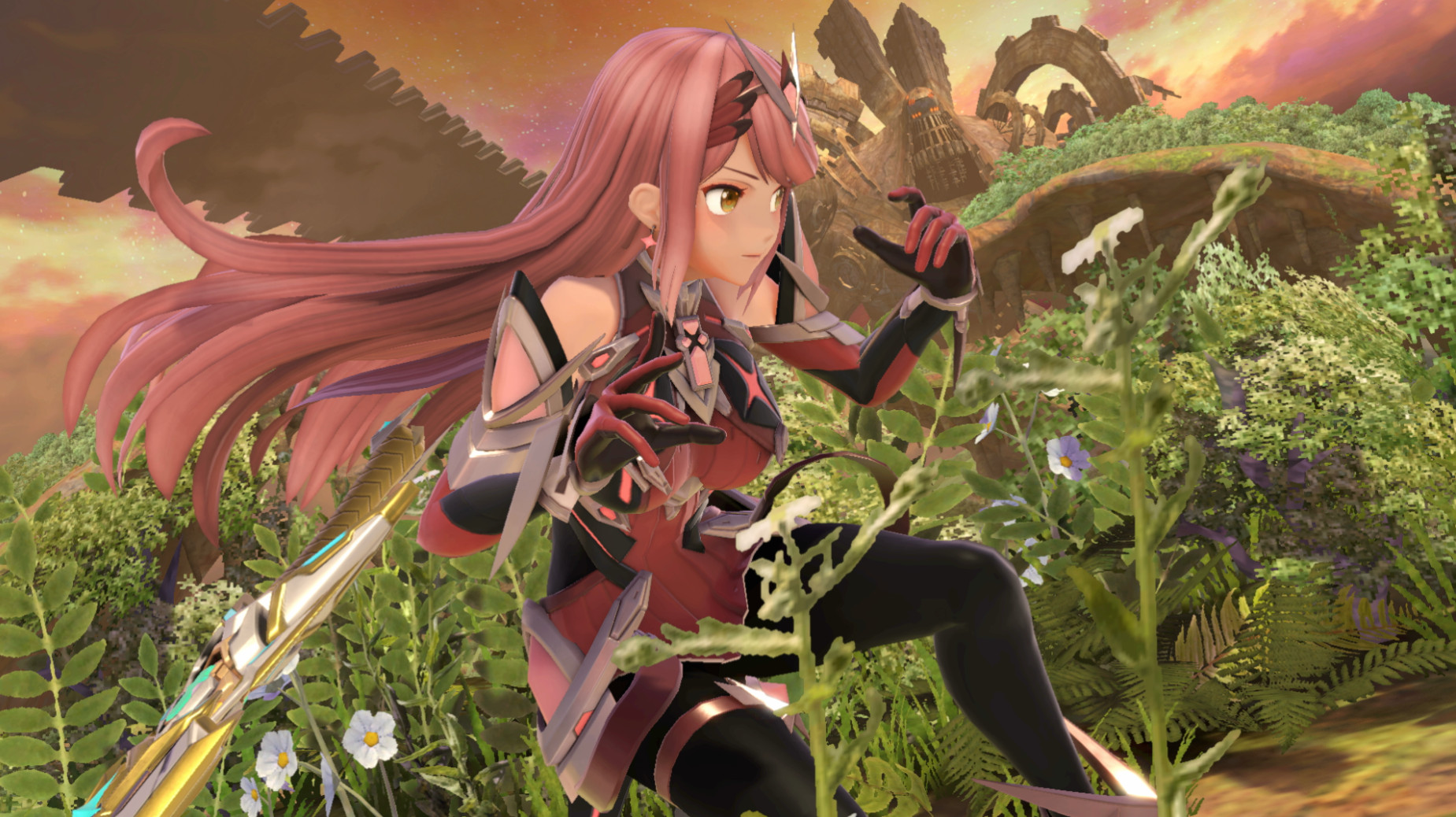 Washed Gold and Scarlet Pyra & Mythra Mod for Super Smash Bros ...