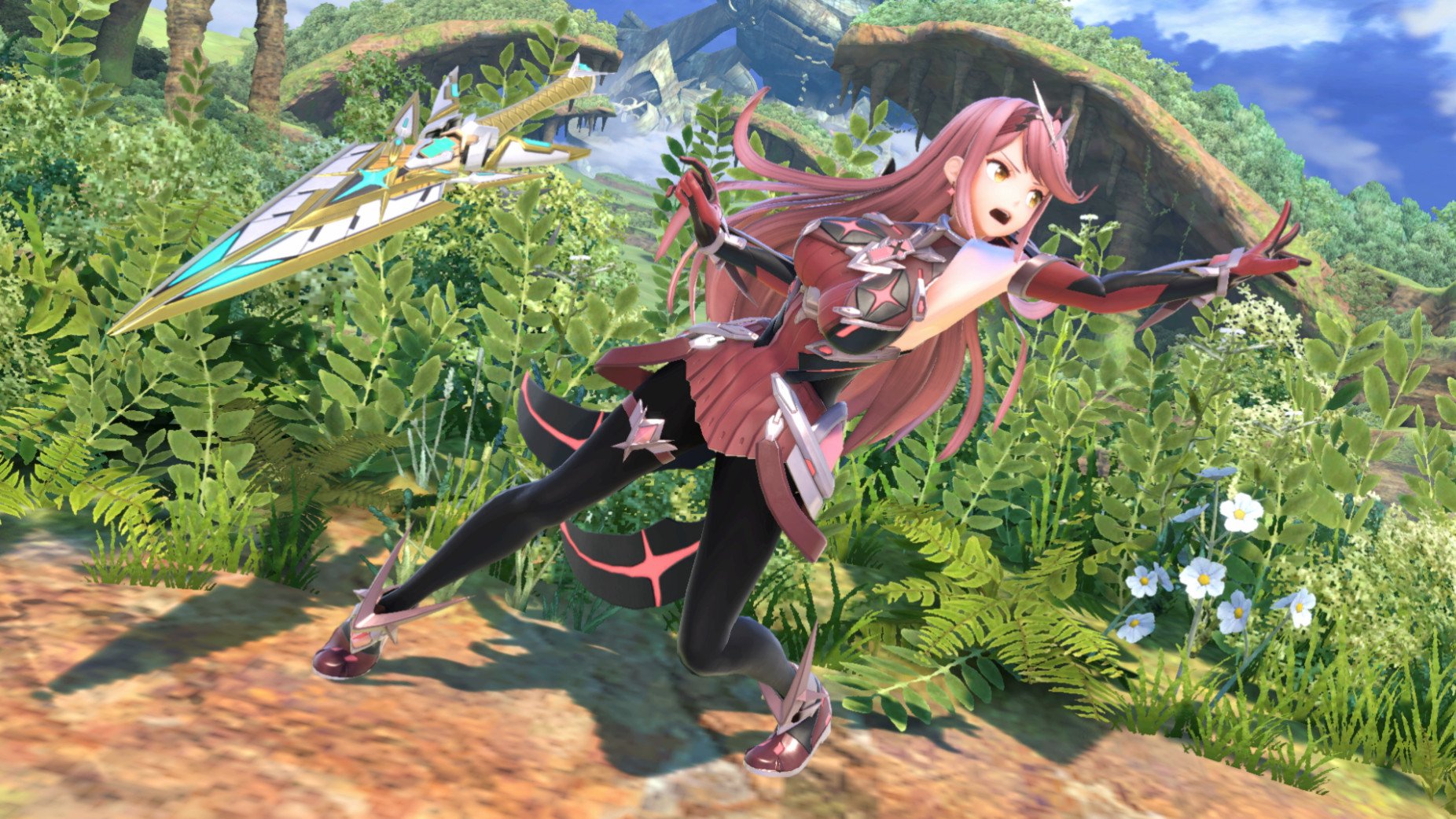 Washed Gold and Scarlet Pyra & Mythra Mod for Super Smash Bros ...
