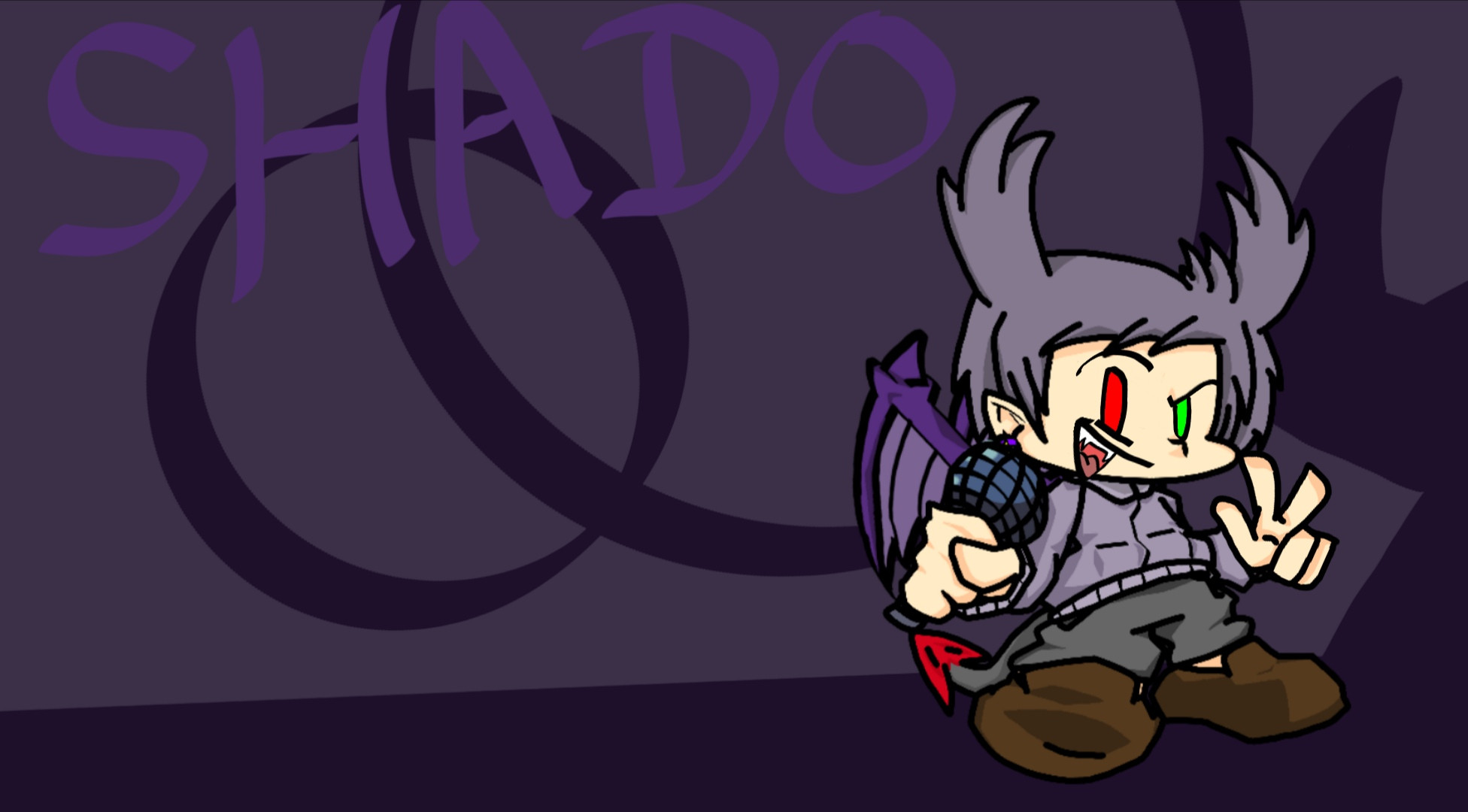 Friday Night Funkin' - Shado Skin [Friday Night Funkin'] [Mods]