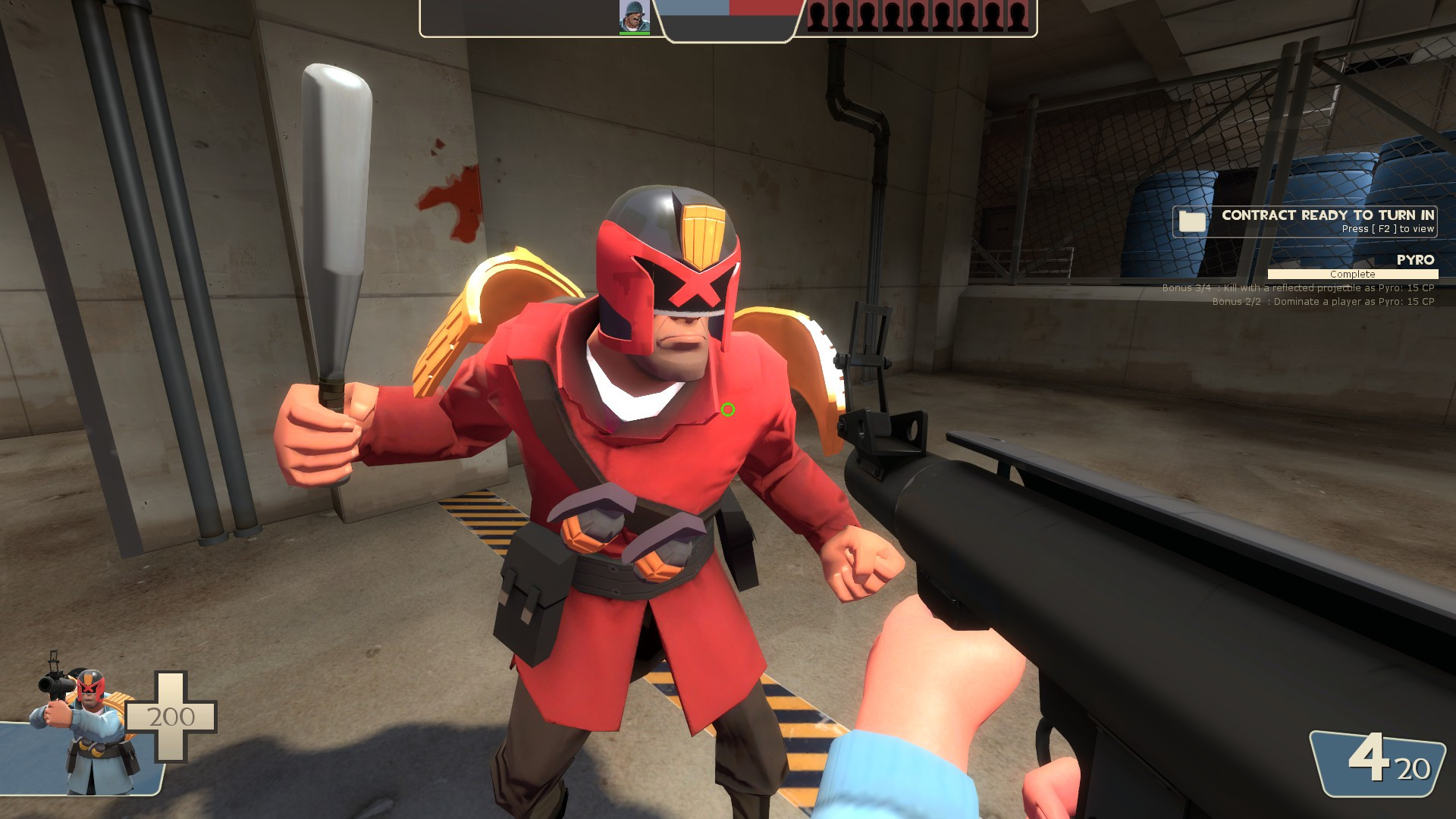 Judge Dredd- Brain Bucket Mod for Team Fortress 2 | TF2 Mods
