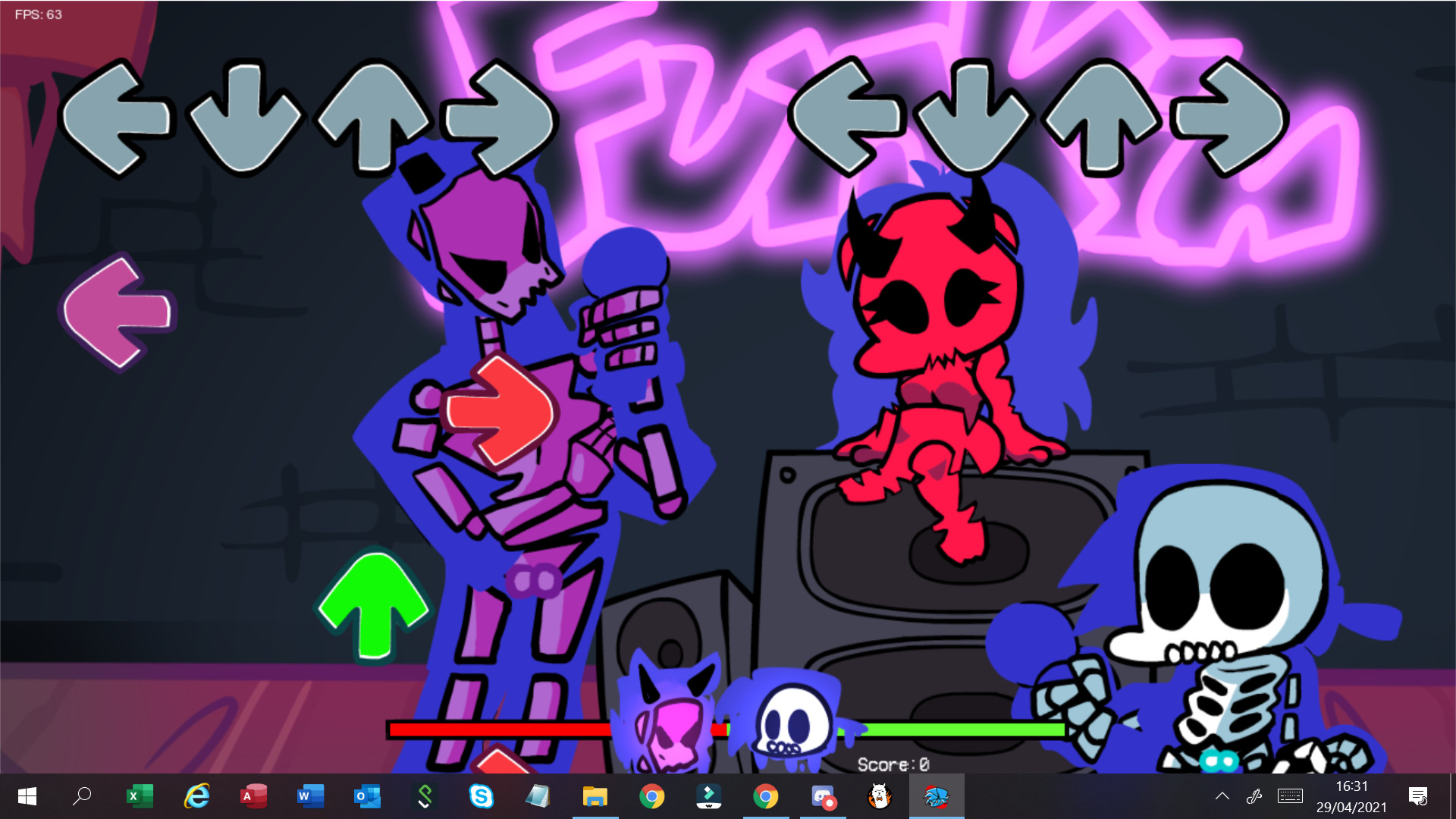 Fanmade Skeleton Dad over Dad Mod for Friday Night Funkin' | FNF Mods