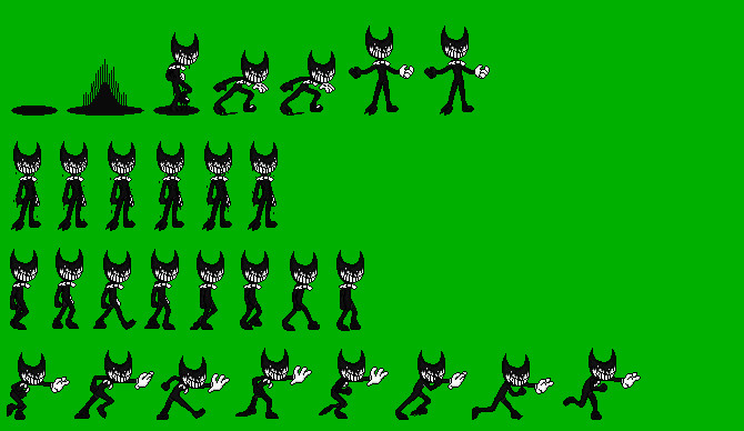 Ink Bendy All Sprites (Bendy and the Ink Machine) Mod for Super Smash ...