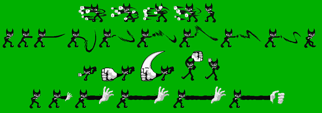 Ink Bendy All Sprites (Bendy and the Ink Machine) Mod for Super Smash ...