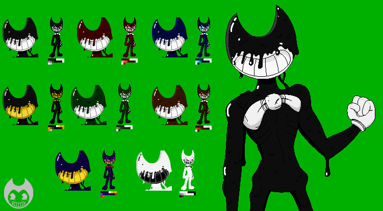 Ink Bendy All Sprites (Bendy and the Ink Machine) Mod for Super Smash ...