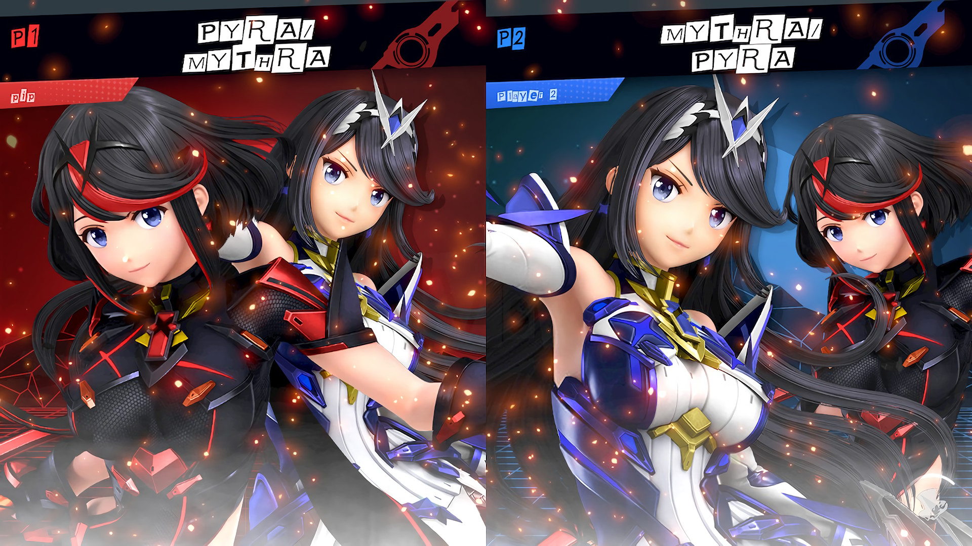 Red & Blue Pyra/Mythra Mod for Super Smash Bros. Ultimate | SSBU Mods