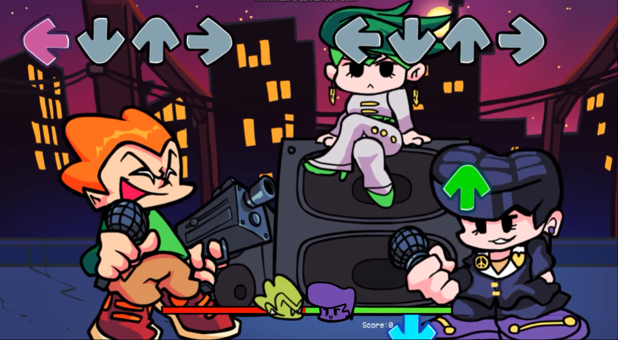 JJBA: Josuke BF & Rohan GF mod Mod for Friday Night Funkin' | FNF Mods