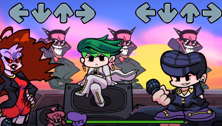 JJBA: Josuke BF & Rohan GF mod Mod for Friday Night Funkin' | FNF Mods