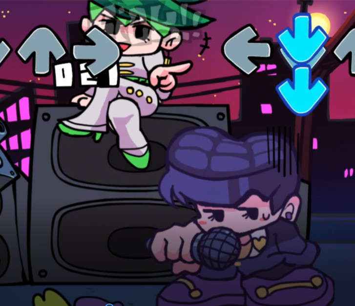 JJBA: Josuke BF & Rohan GF mod Mod for Friday Night Funkin' | FNF Mods