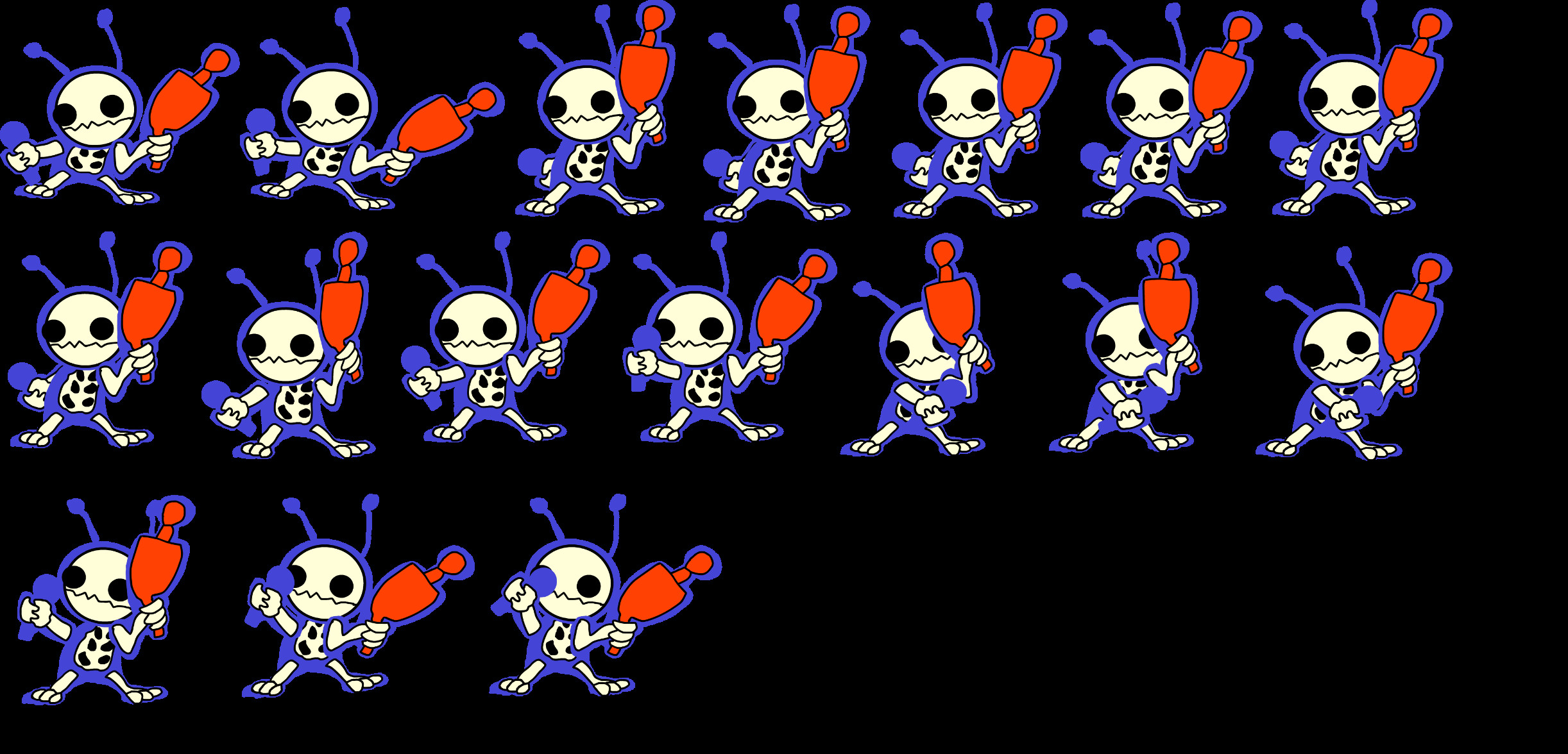 Skeleton Alien Hominid over Pico Mod for Friday Night Funkin' | FNF Mods