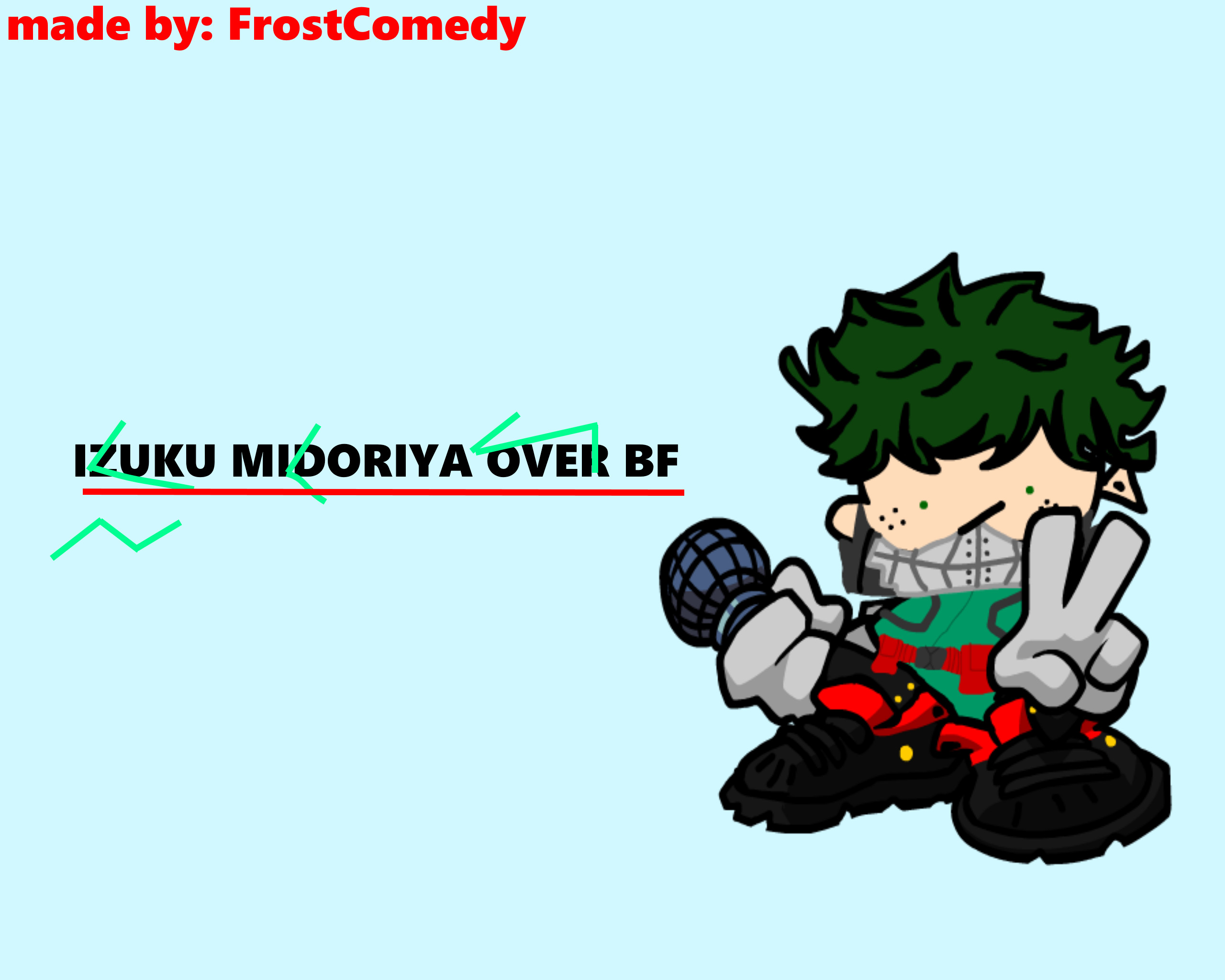 Izuku Midorya Over Boyfriend [W.I.P]] Mod for Friday Night Funkin ...