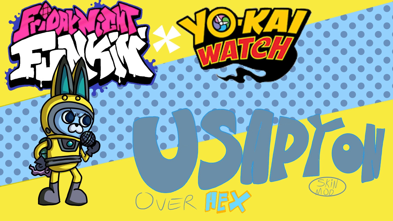 Usapyon from Yo-Kai Watch over Hex Mod for Friday Night Funkin' | FNF Mods