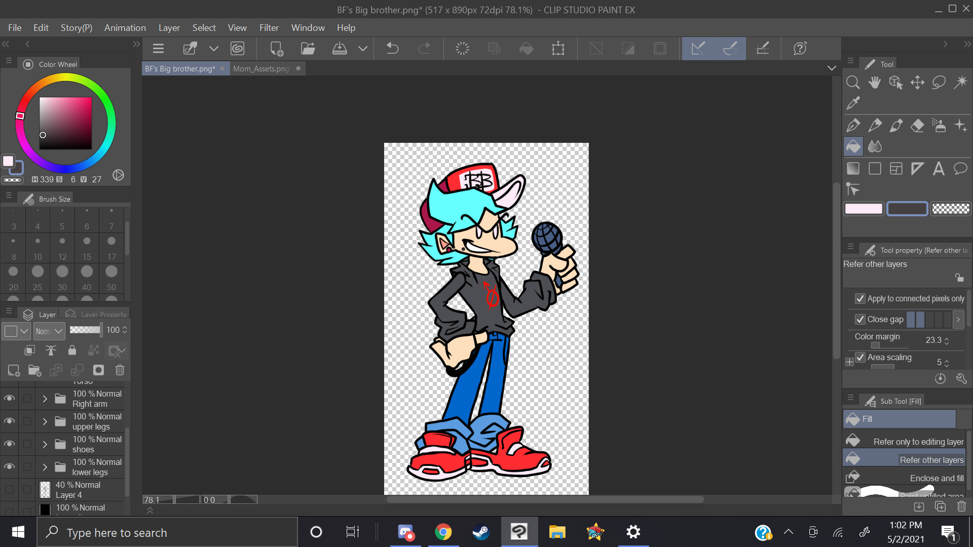 BF's BIG Brother MODDED Character Mod for Friday Night Funkin' | FNF Mods