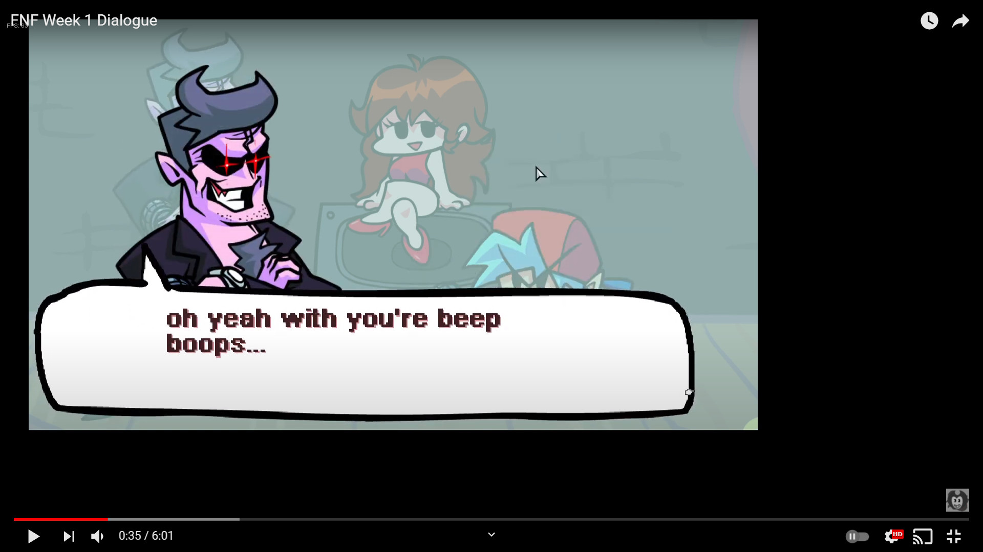 Week 1 custom dialogue Mod for Friday Night Funkin' | FNF Mods