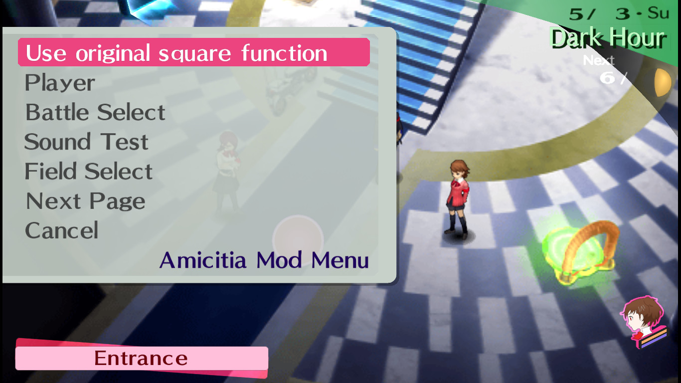 P3P Mod Menu Mod for Persona 3 Portable (PSP) | P3P PSP Mods