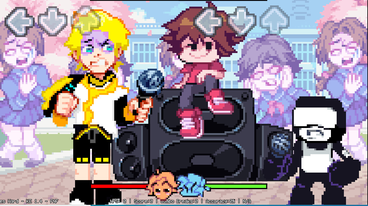 Senpai Len outfit [Friday Night Funkin'] [Mods]