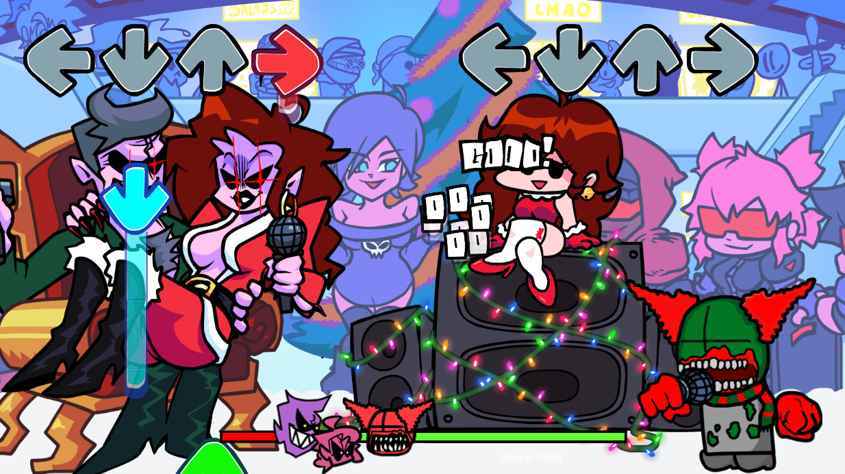 Tricky the Clown over BF! Mod for Friday Night Funkin' | FNF Mods