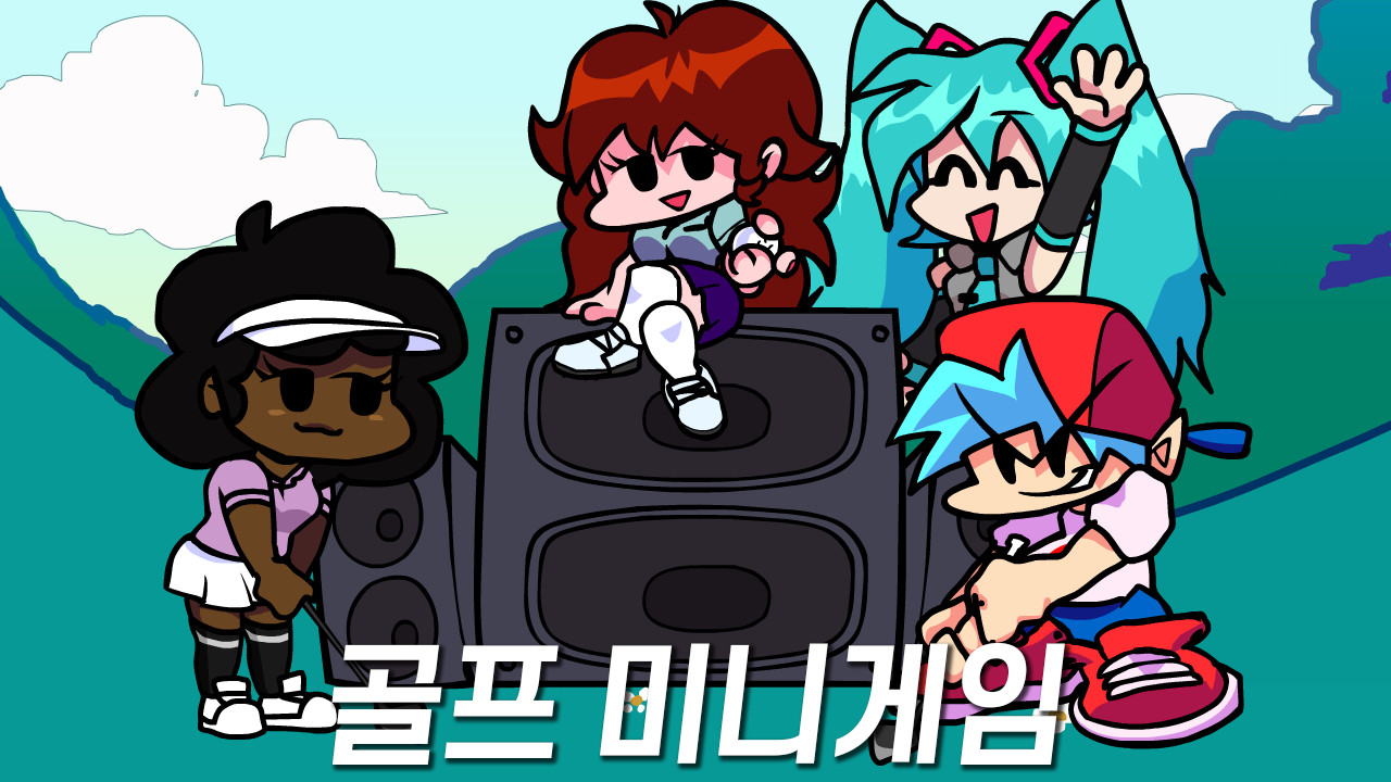 Golf Minigame ft. Miku Korean Mod for Friday Night Funkin' | FNF Mods