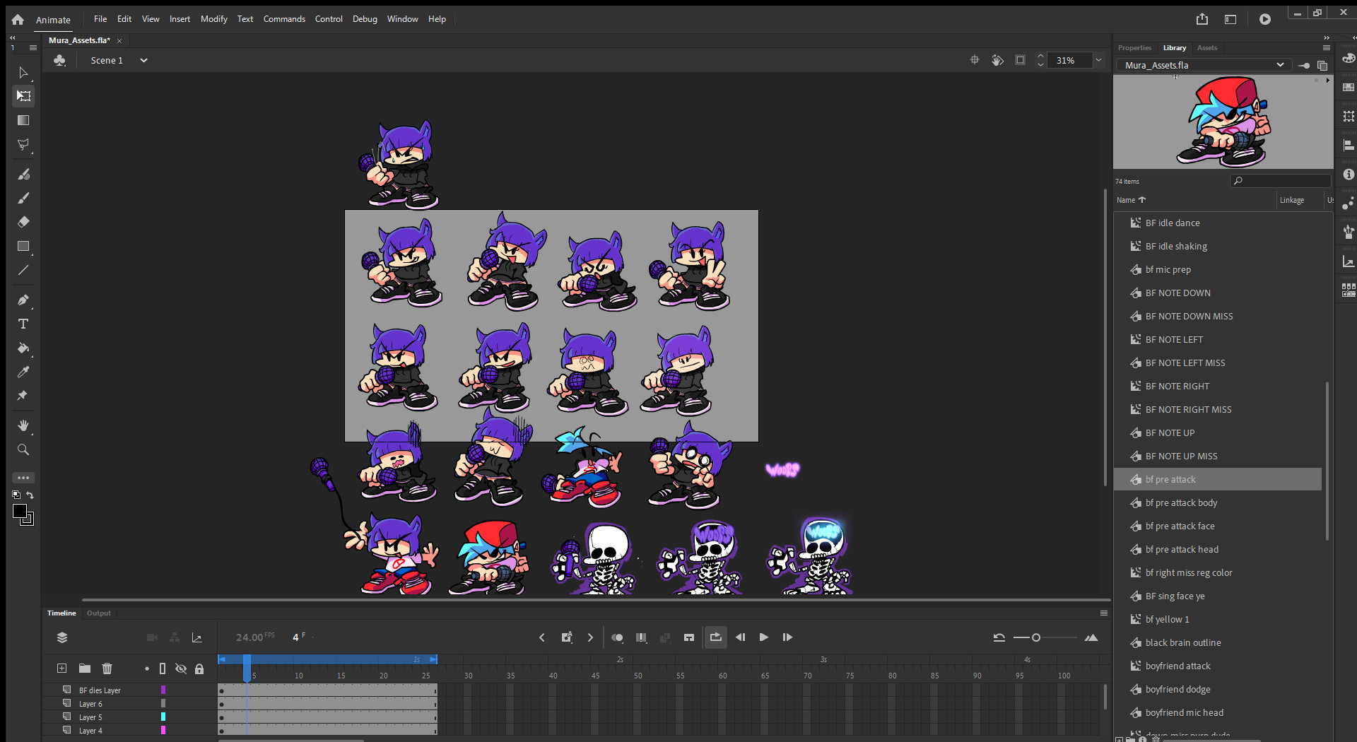 Mura over Boyfriend [Friday Night Funkin'] [Mods]