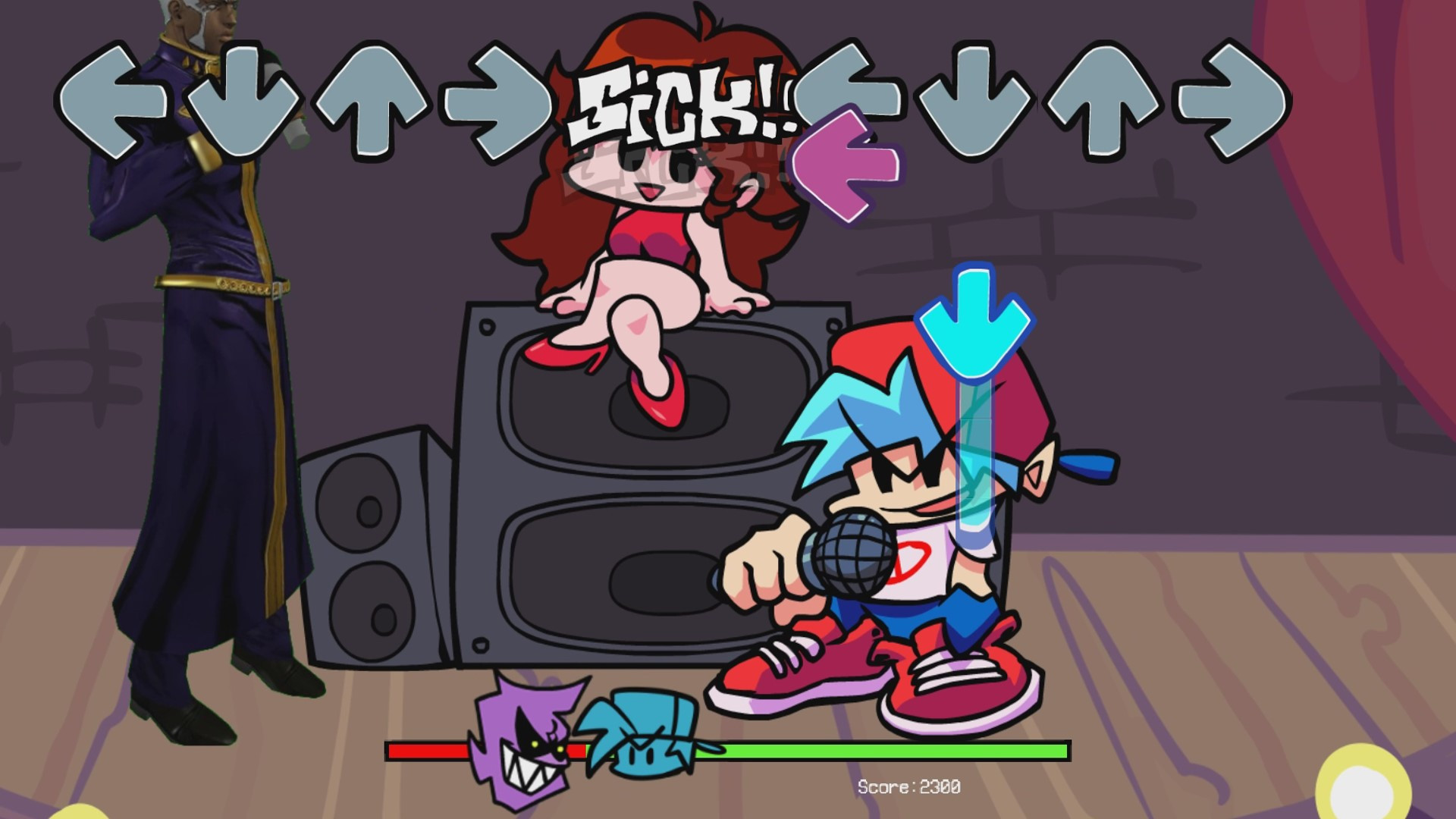 Enrico Pucci as Daddy Dearest Mod for Friday Night Funkin' | FNF Mods