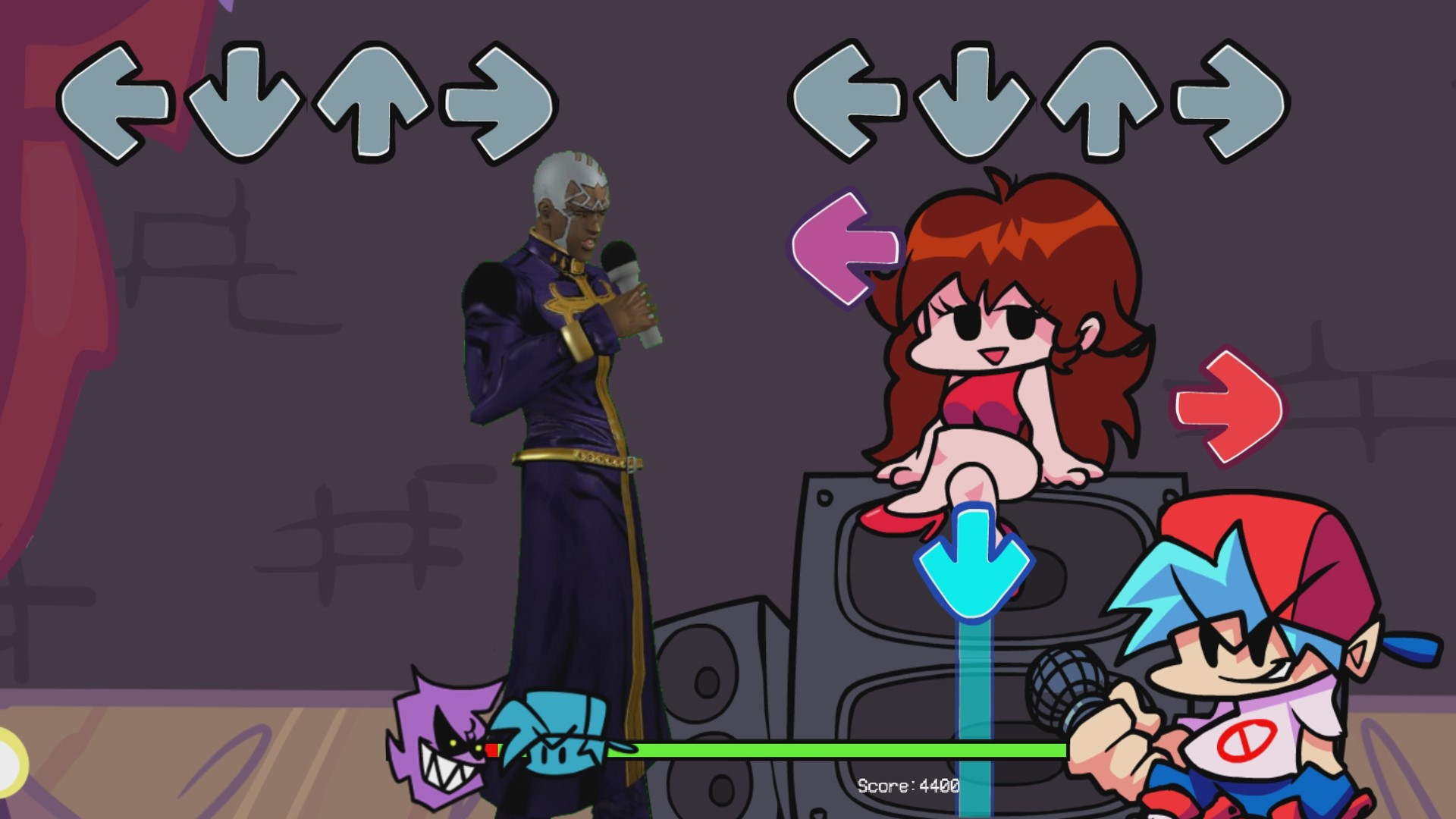 Enrico Pucci as Daddy Dearest Mod for Friday Night Funkin' | FNF Mods