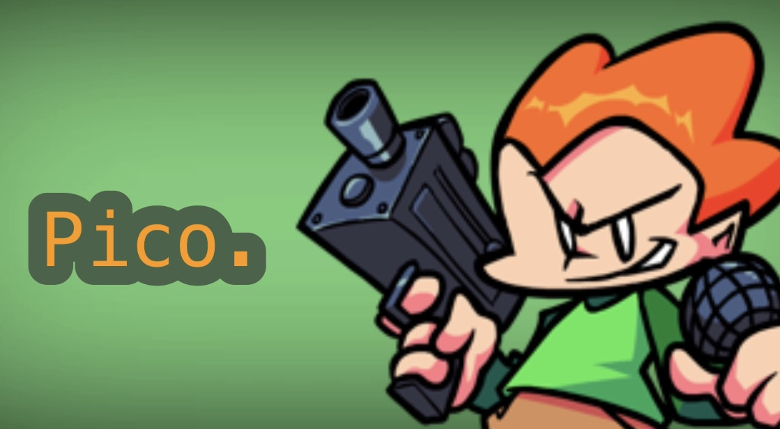 Pico but he's looking at you. [Friday Night Funkin'] [Mods]