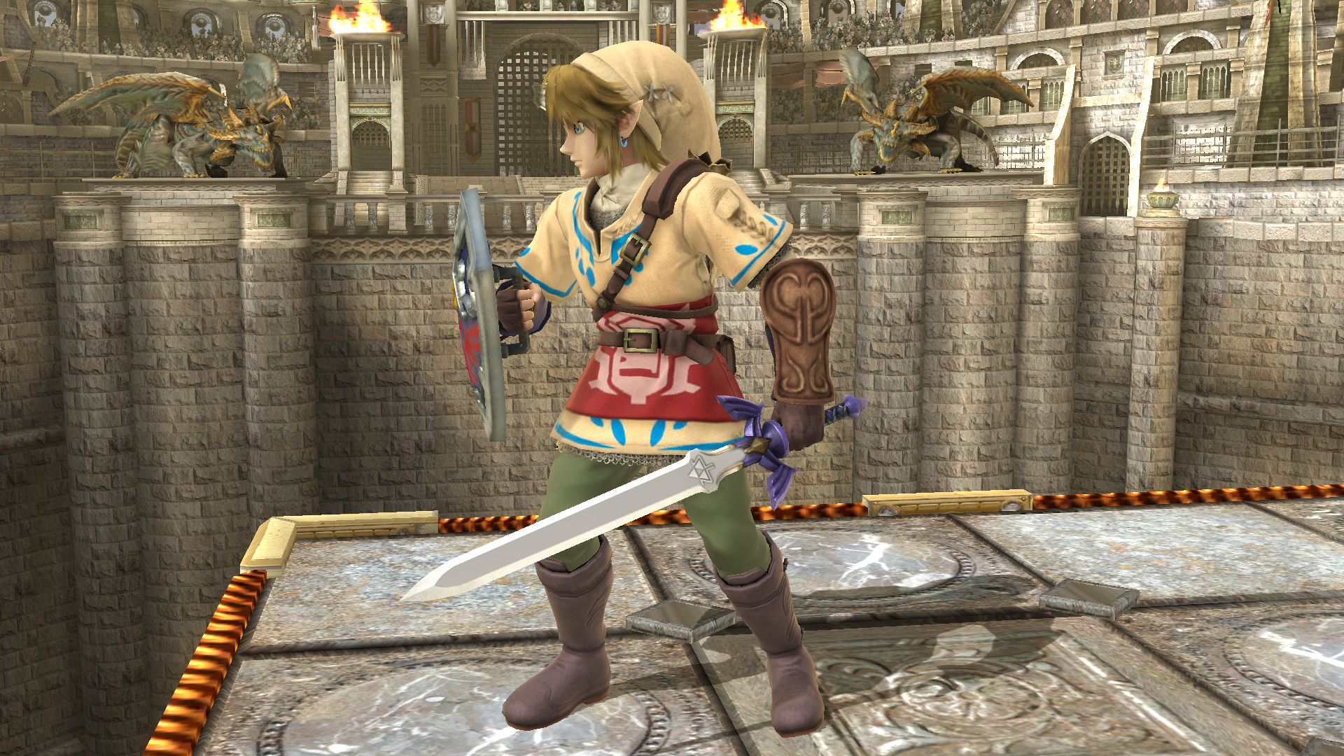 3DS-colored White Link Alt Mod for Super Smash Bros. (Wii U) | SSB4U Mods