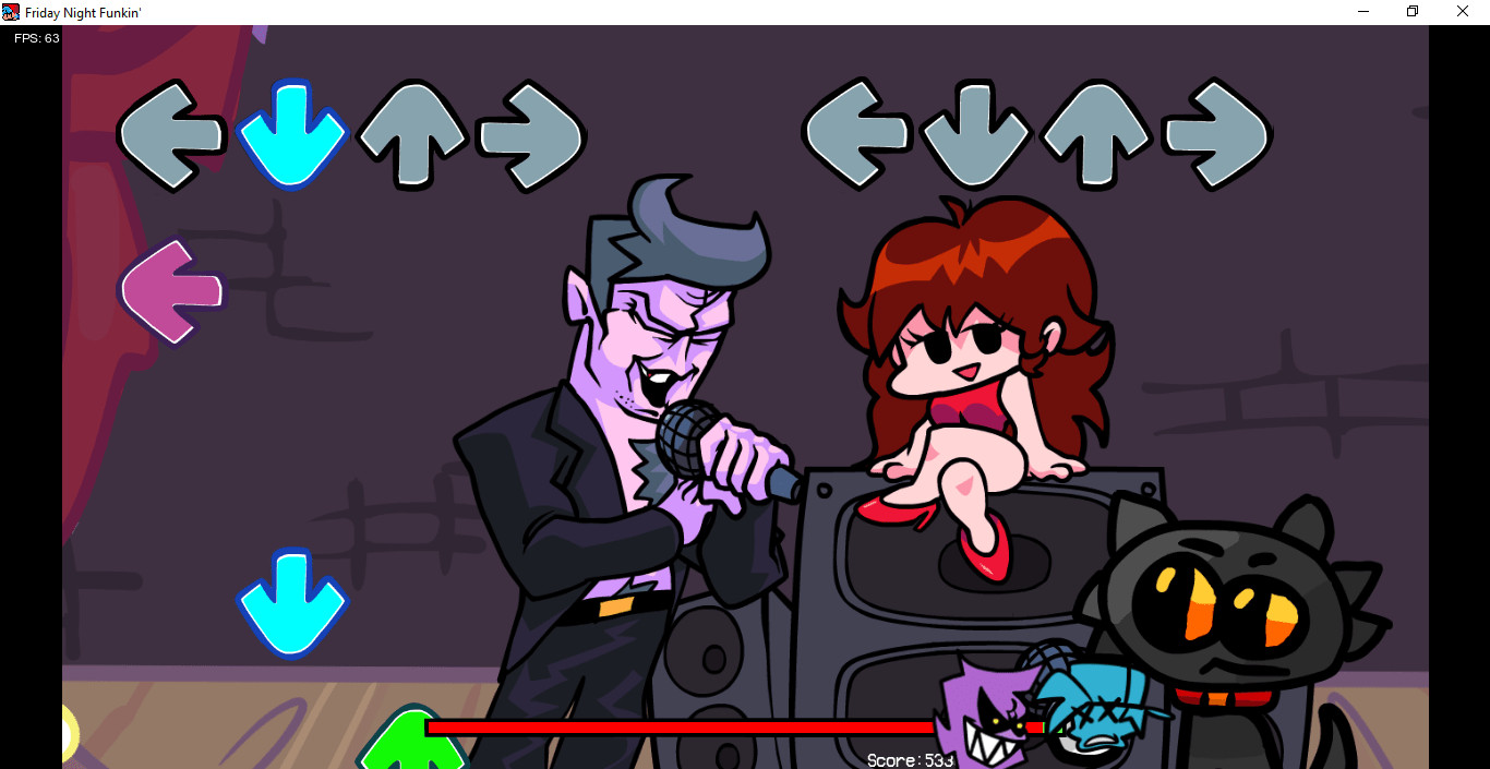 Bug the cat replaces boyfriend Mod for Friday Night Funkin' | FNF Mods