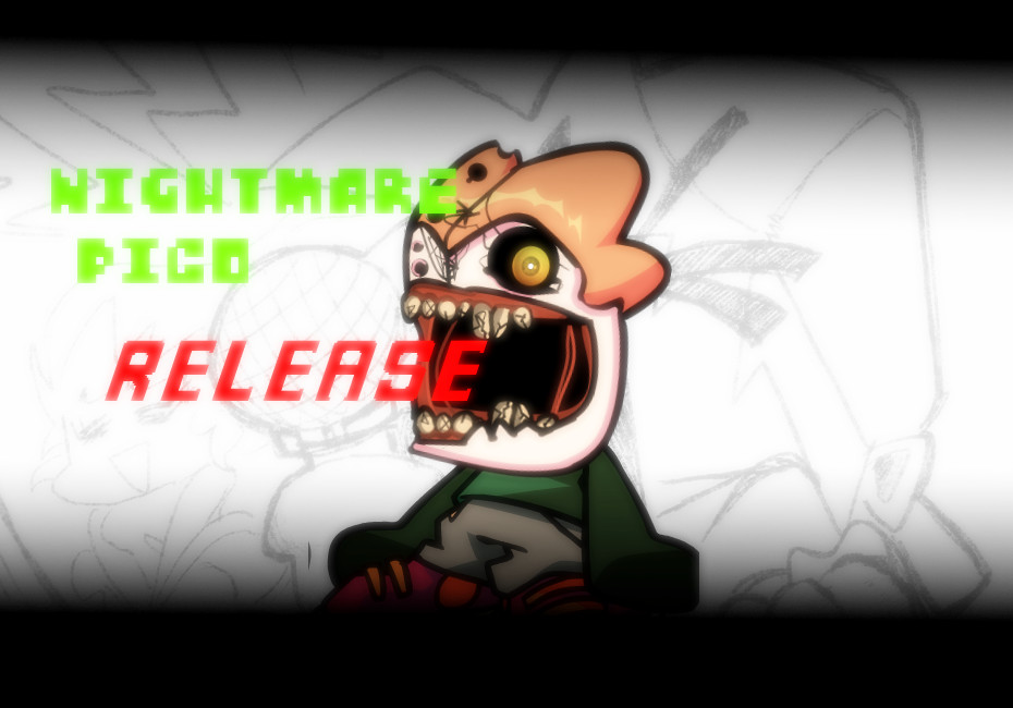 Nightmare Pico over (Pico) [Friday Night Funkin'] [Mods]
