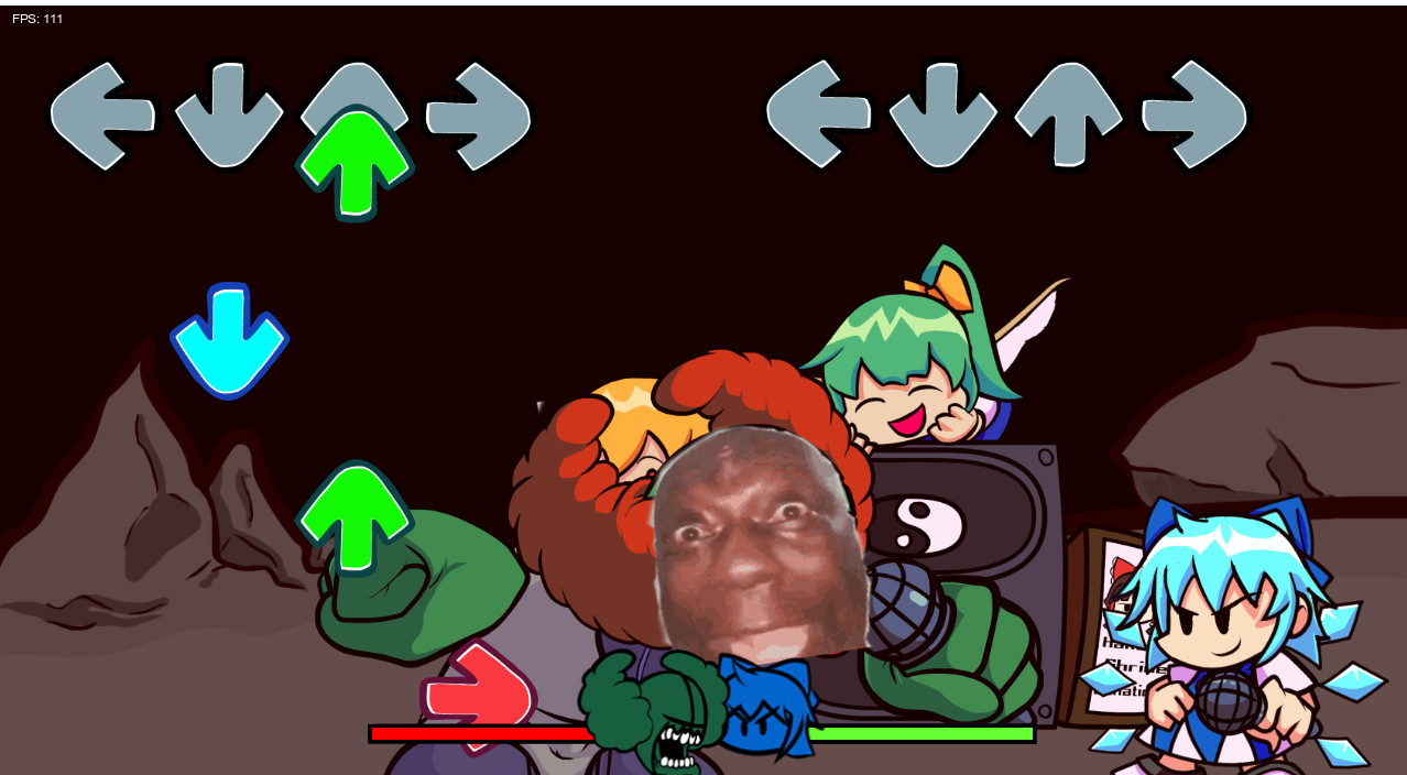 black guy explaining over maskless tricky [Friday Night Funkin'] [Mods]