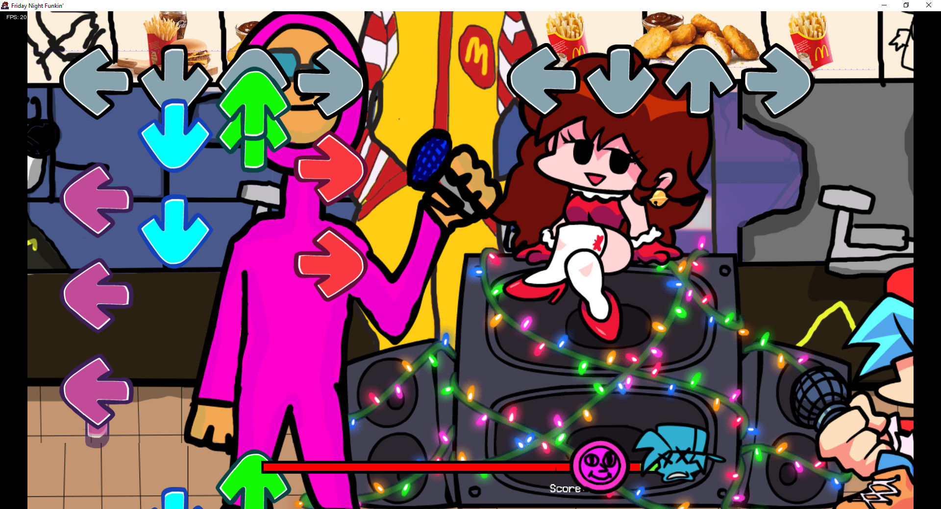 pink guy x friday night funkin [Friday Night Funkin'] [Mods]