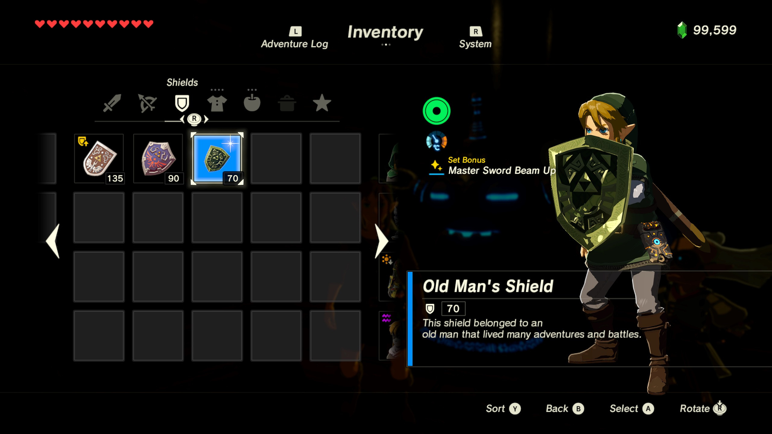 Seashell Sword and Old Man Links Shield Standalone Mod for The Legend ...
