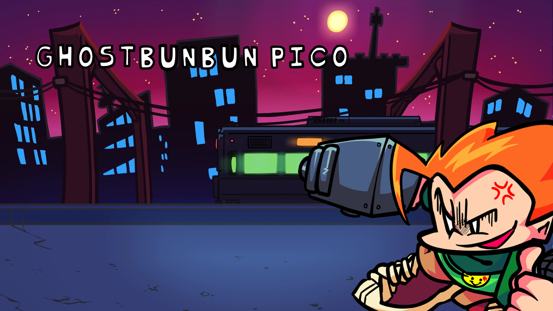 Ghostbunbun Pico (Over Pico) Mod for Friday Night Funkin' | FNF Mods
