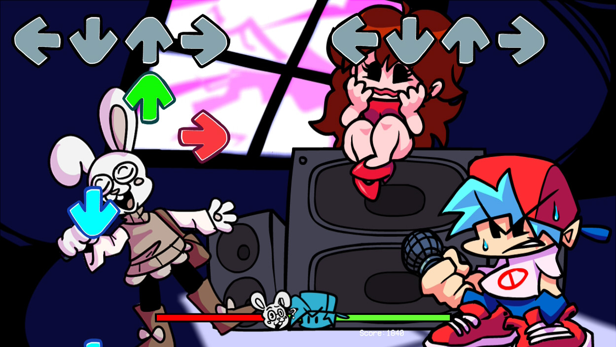 Parsnip bunner over skid n pump (FNF skin mod) [Friday Night Funkin ...