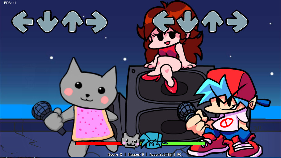 Nyan cat mod Mod for Friday Night Funkin' | FNF Mods