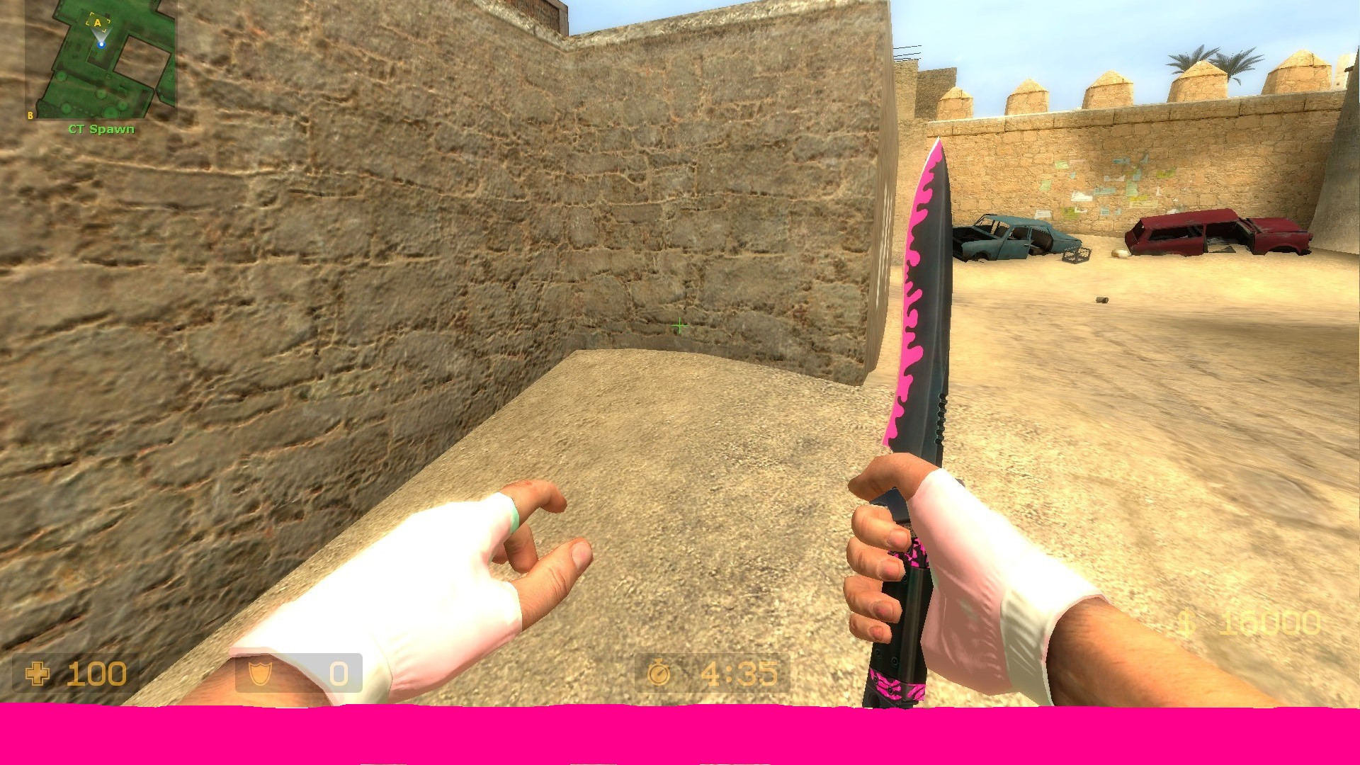 Pink Accented Knife Mod for Counter-Strike: Source | CS:S Mods