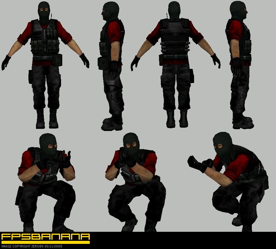 Red And Grey Terrorist [Counter-Strike: Source] [Mods]