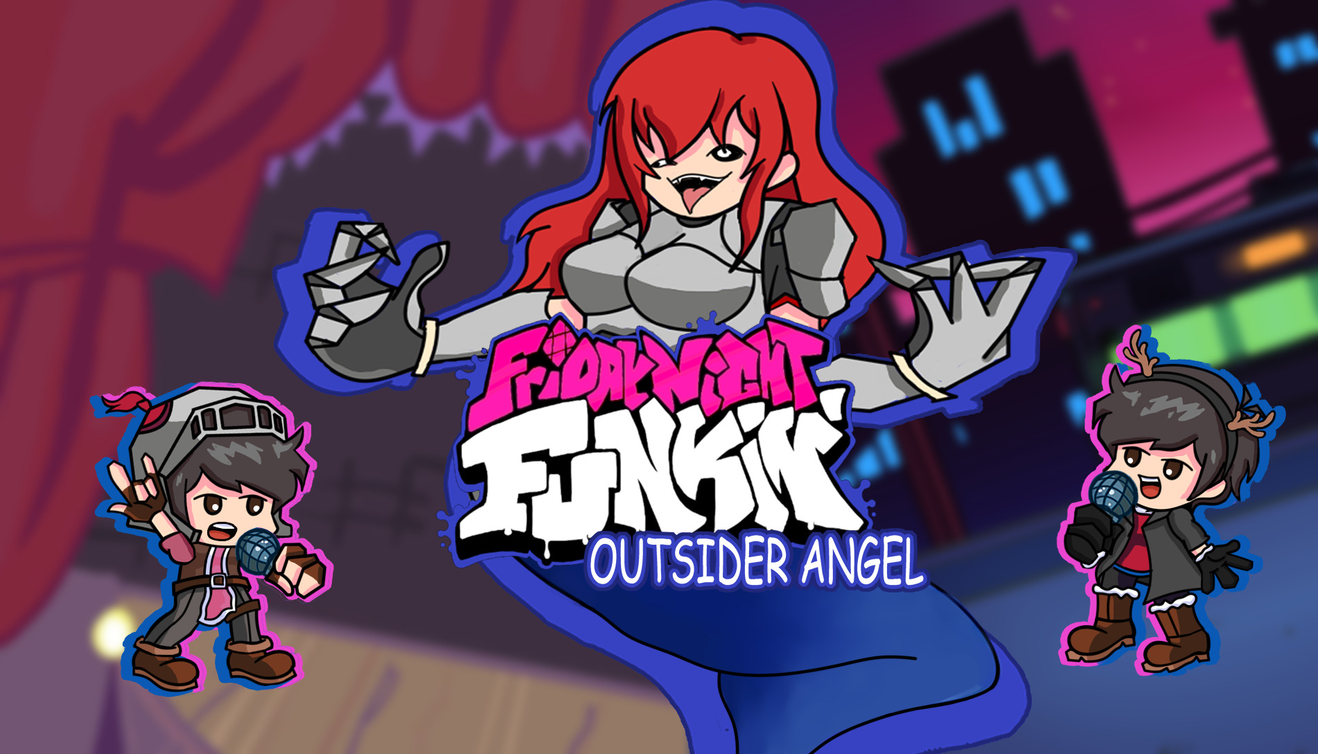 (outsider)Angel over boyfriend [Friday Night Funkin'] [Mods]