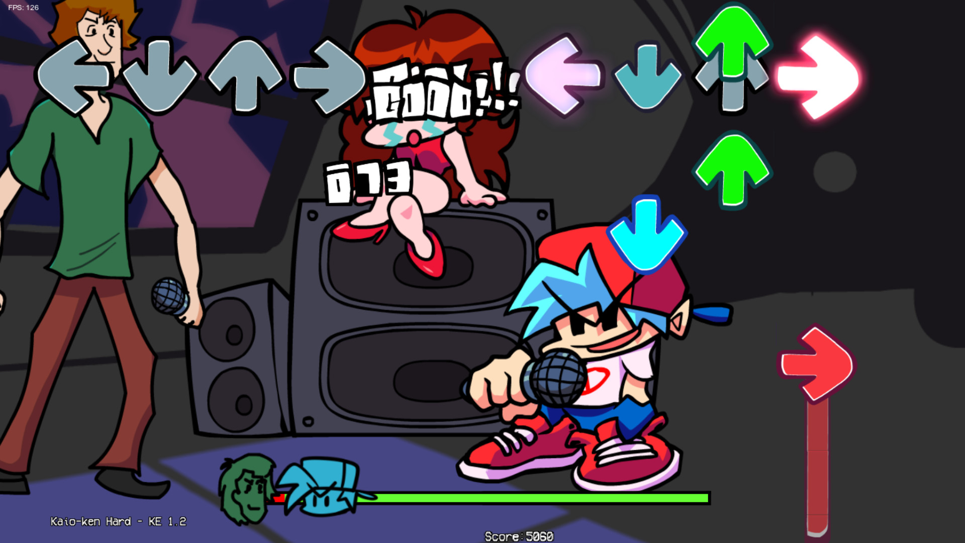 Vs Shaggy 4K Rechart Over Normal Mod for Friday Night Funkin' | FNF Mods