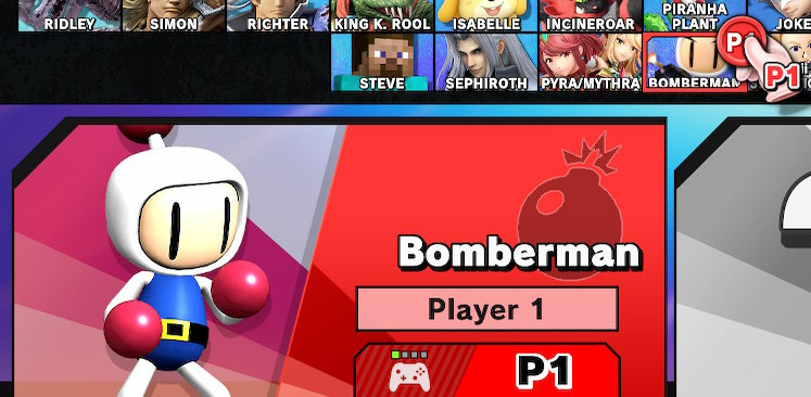 Bomberman Portraits, Series Icon, Stocks, Name Mod for Super Smash Bros ...