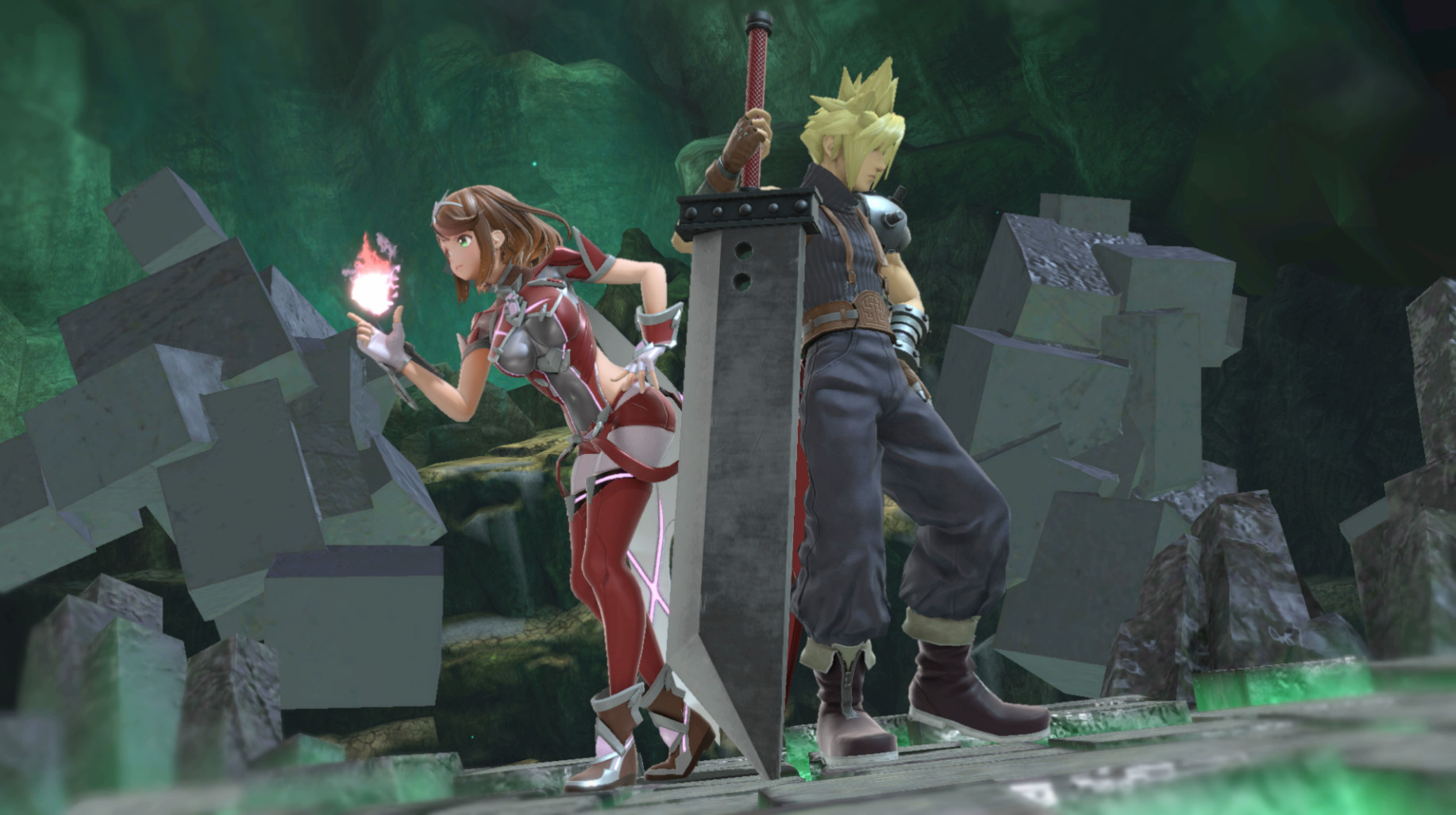 Aerith Pyra & Tifa Mythra (FF7R) Mod for Super Smash Bros. Ultimate ...