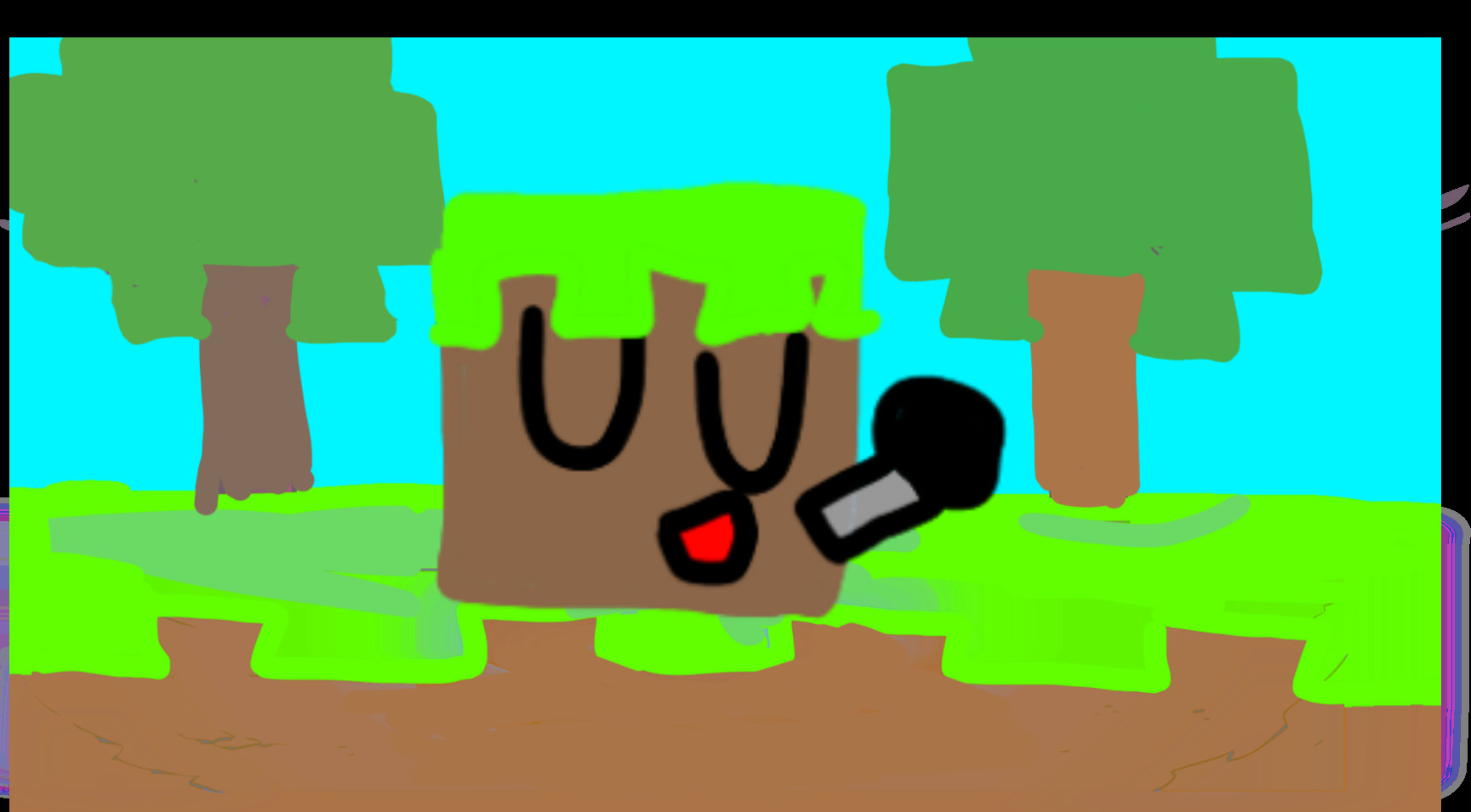 Blocky.... The Block! Mod for Friday Night Funkin' | FNF Mods