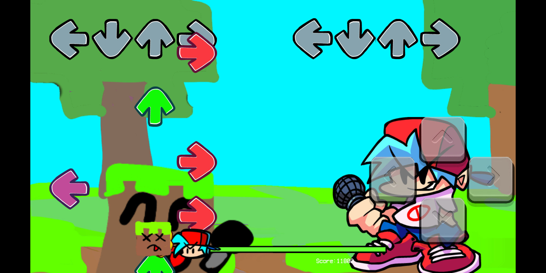 Blocky.... The Block! Mod for Friday Night Funkin' | FNF Mods