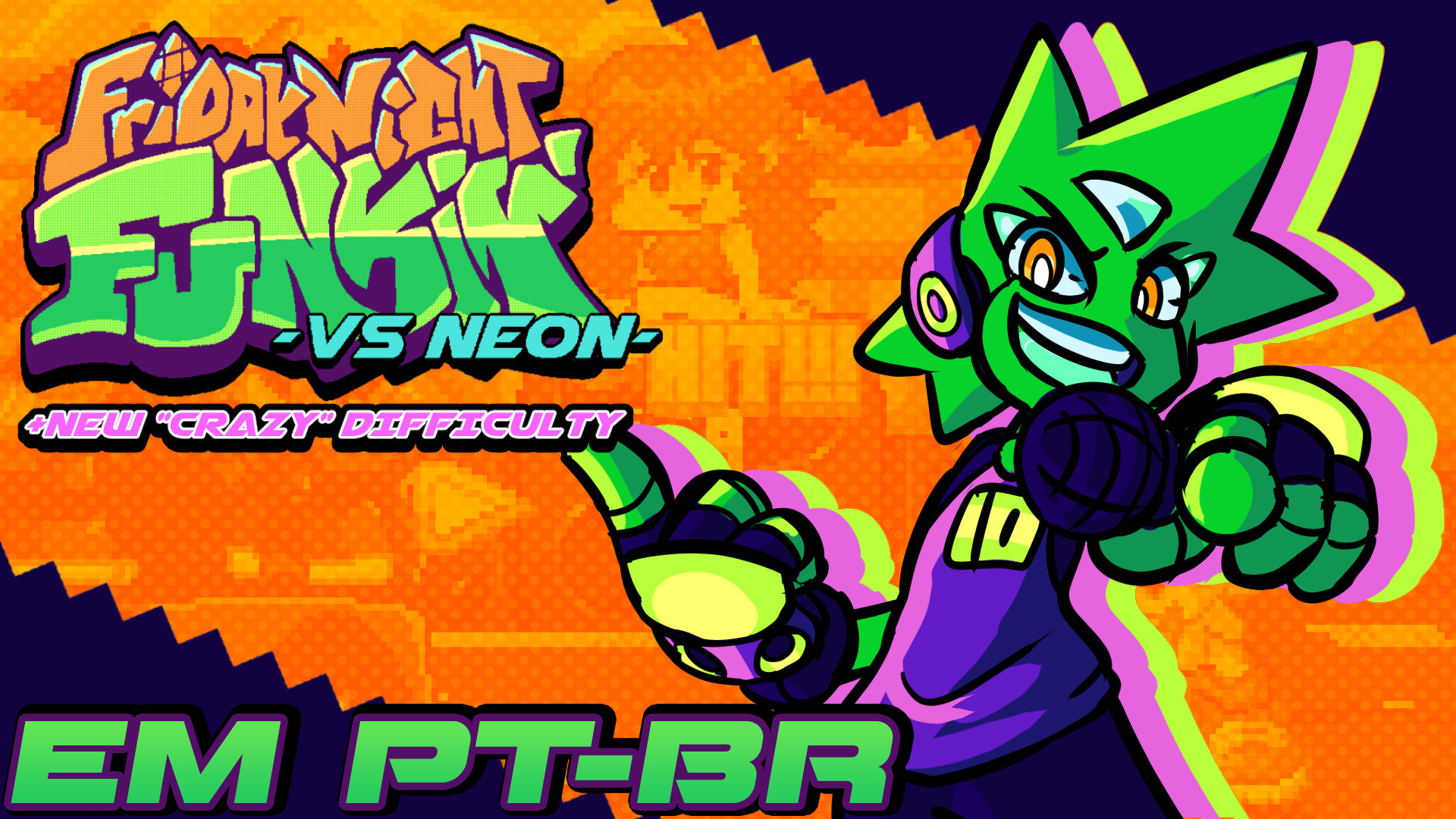 FNF - V.S NEON em PT-BR Mod for Friday Night Funkin' | FNF Mods